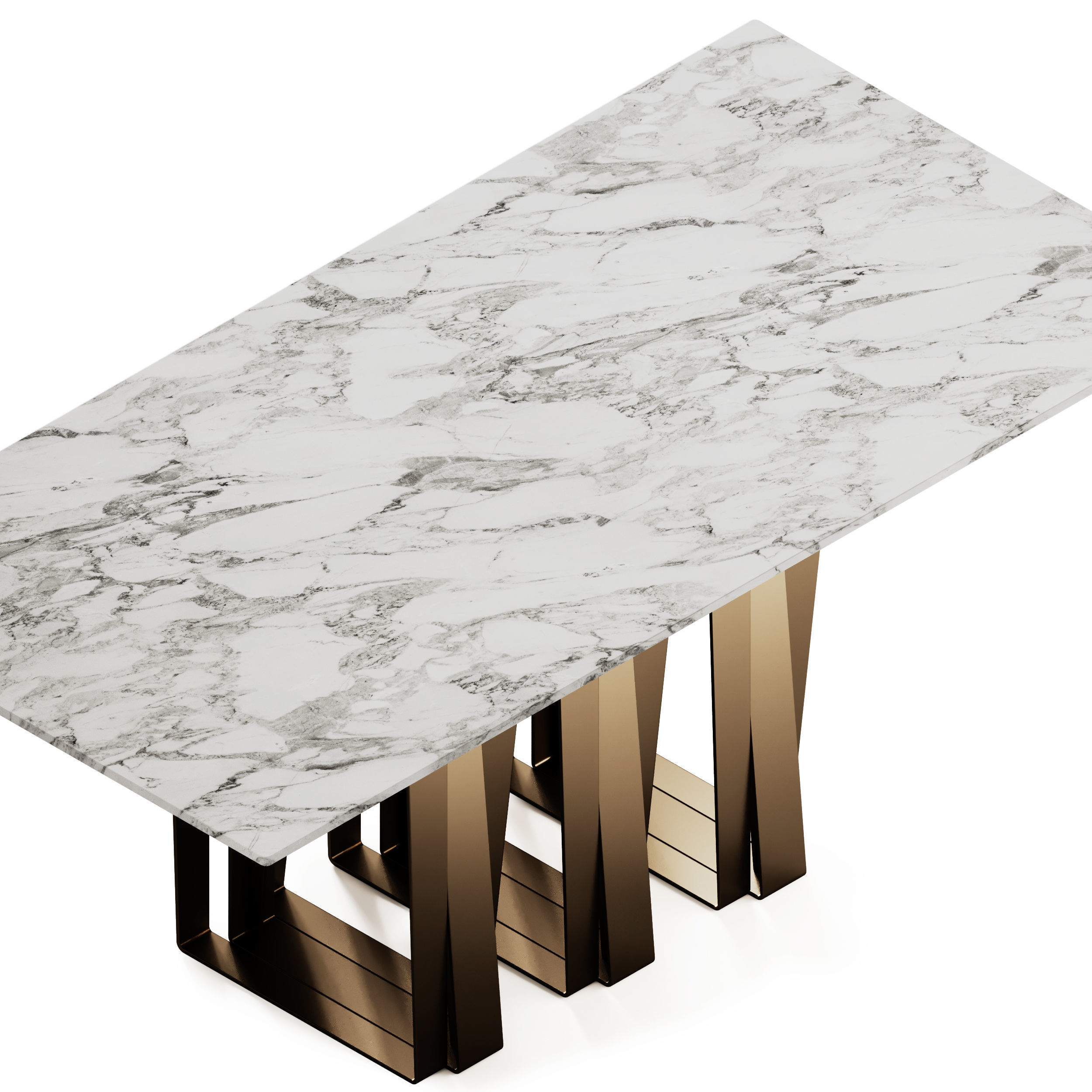 Eforma Narciso Rectangular Dining Table 3D model | CGTrader