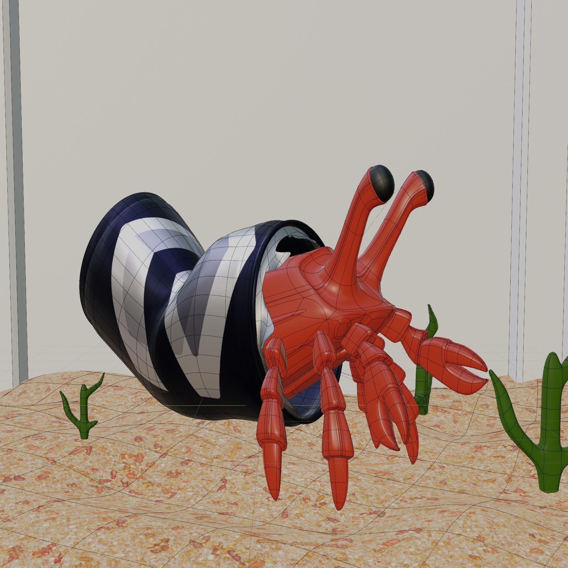 3D model Crab UnderWater VR / AR / low-poly | CGTrader