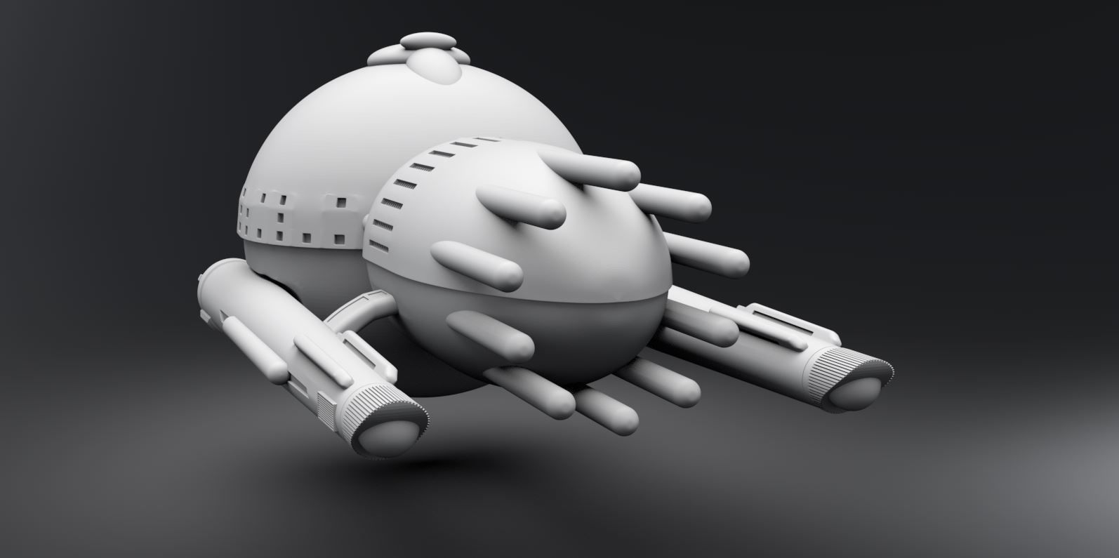 Medusan Ship Scale model 3D model 3D printable | CGTrader