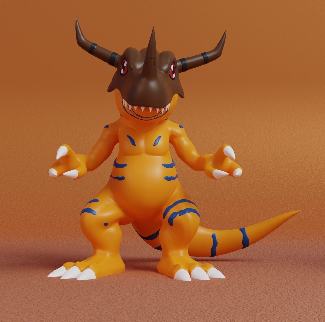 Digimon - Greymon 3D model 3D printable | CGTrader