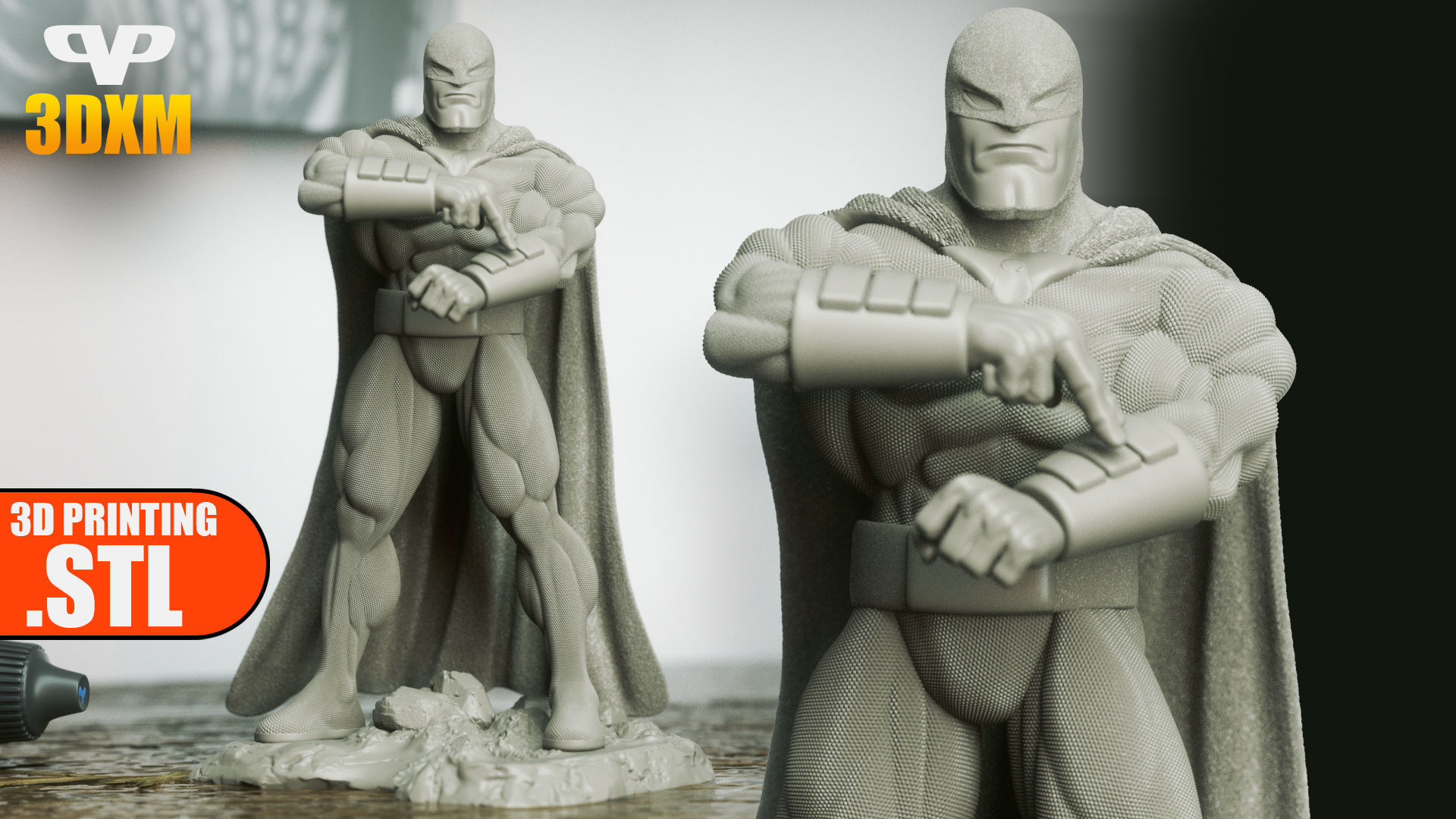 Space Ghost STL for 3D Printing 3DXM ChibiSTL 3D model 3D printable ...