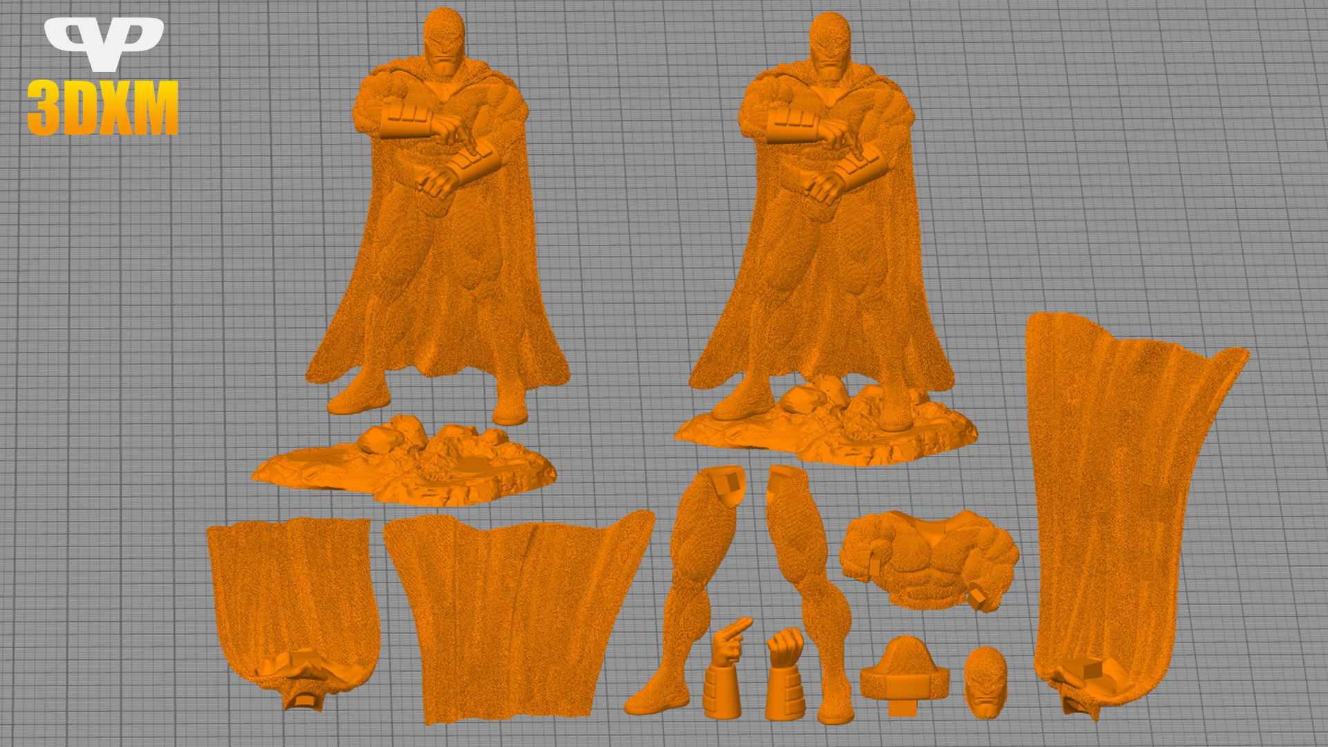 Space Ghost STL for 3D Printing 3DXM ChibiSTL 3D model 3D printable ...