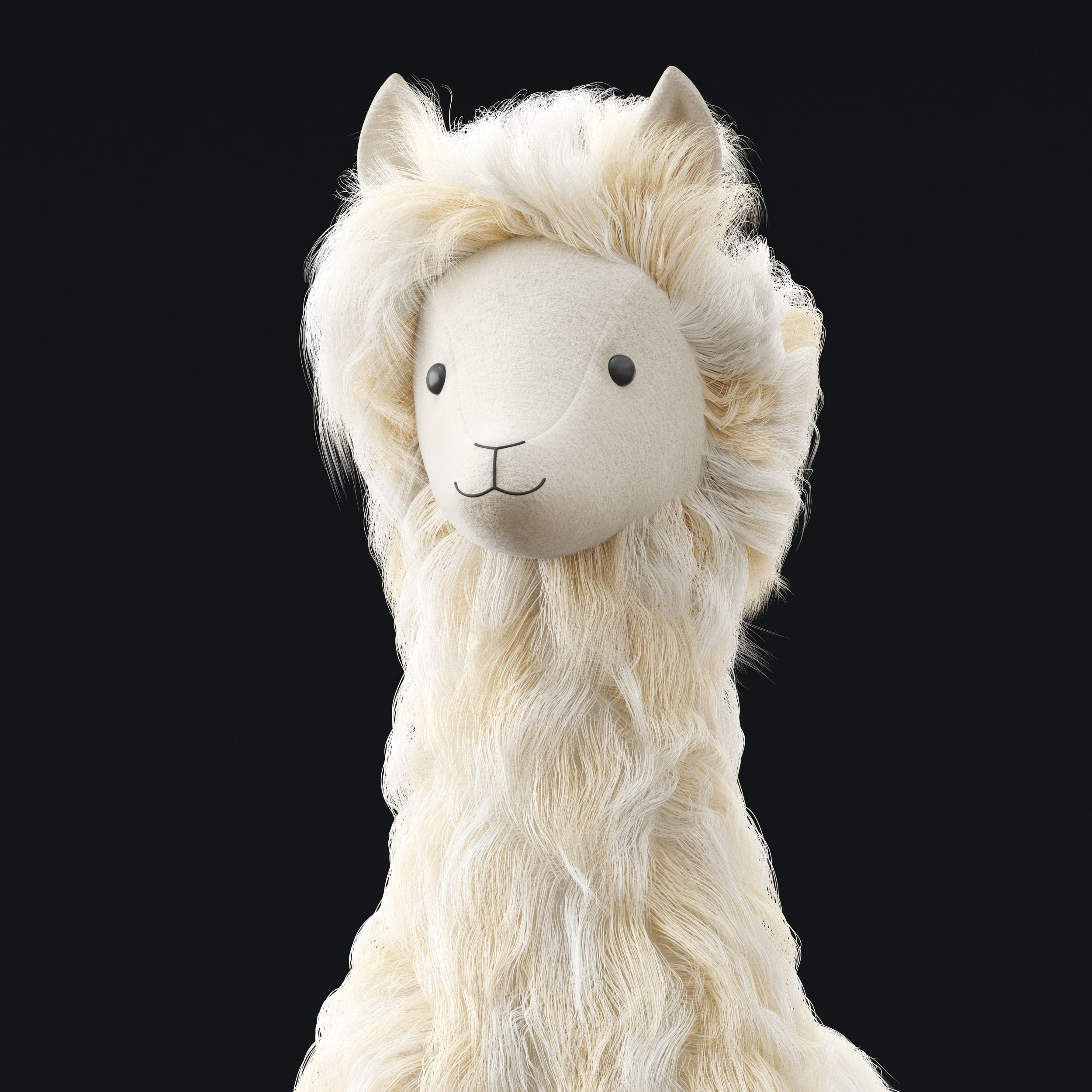 Llama Standing Plush 3D model | CGTrader