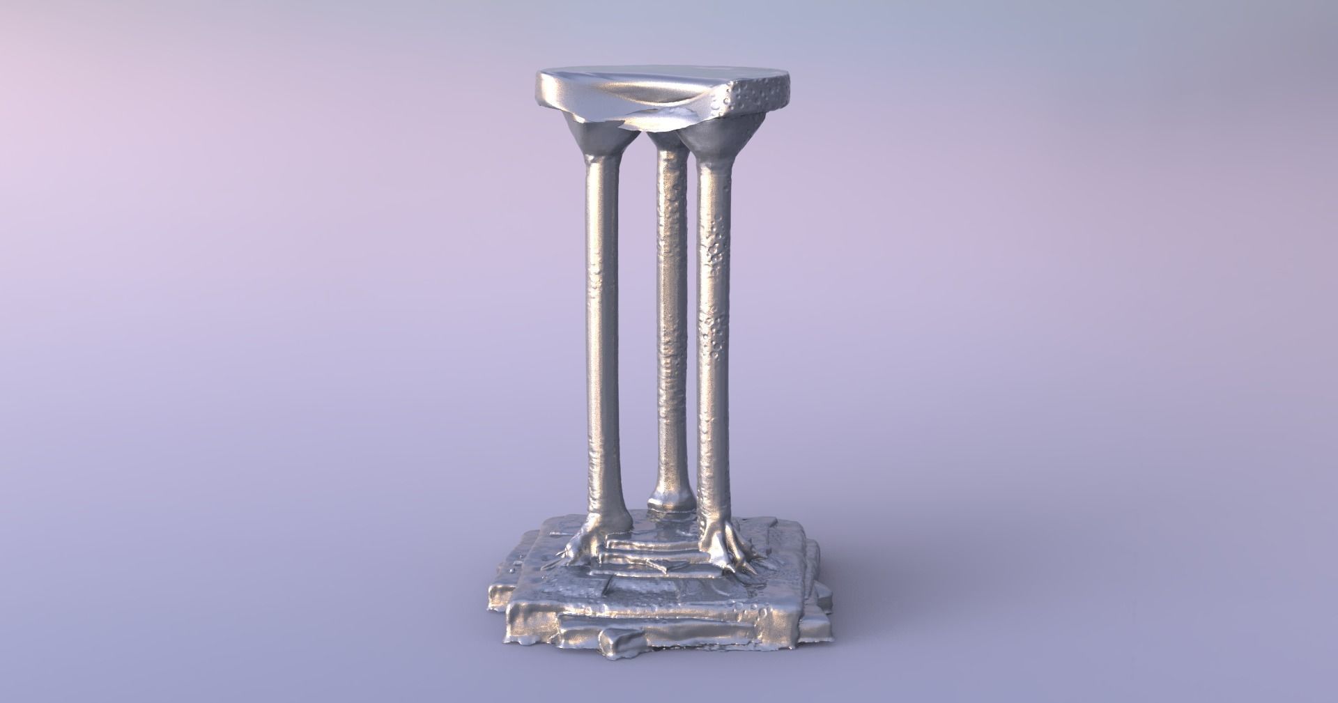 Oracle of Delphi sculpted chair 3D model | CGTrader