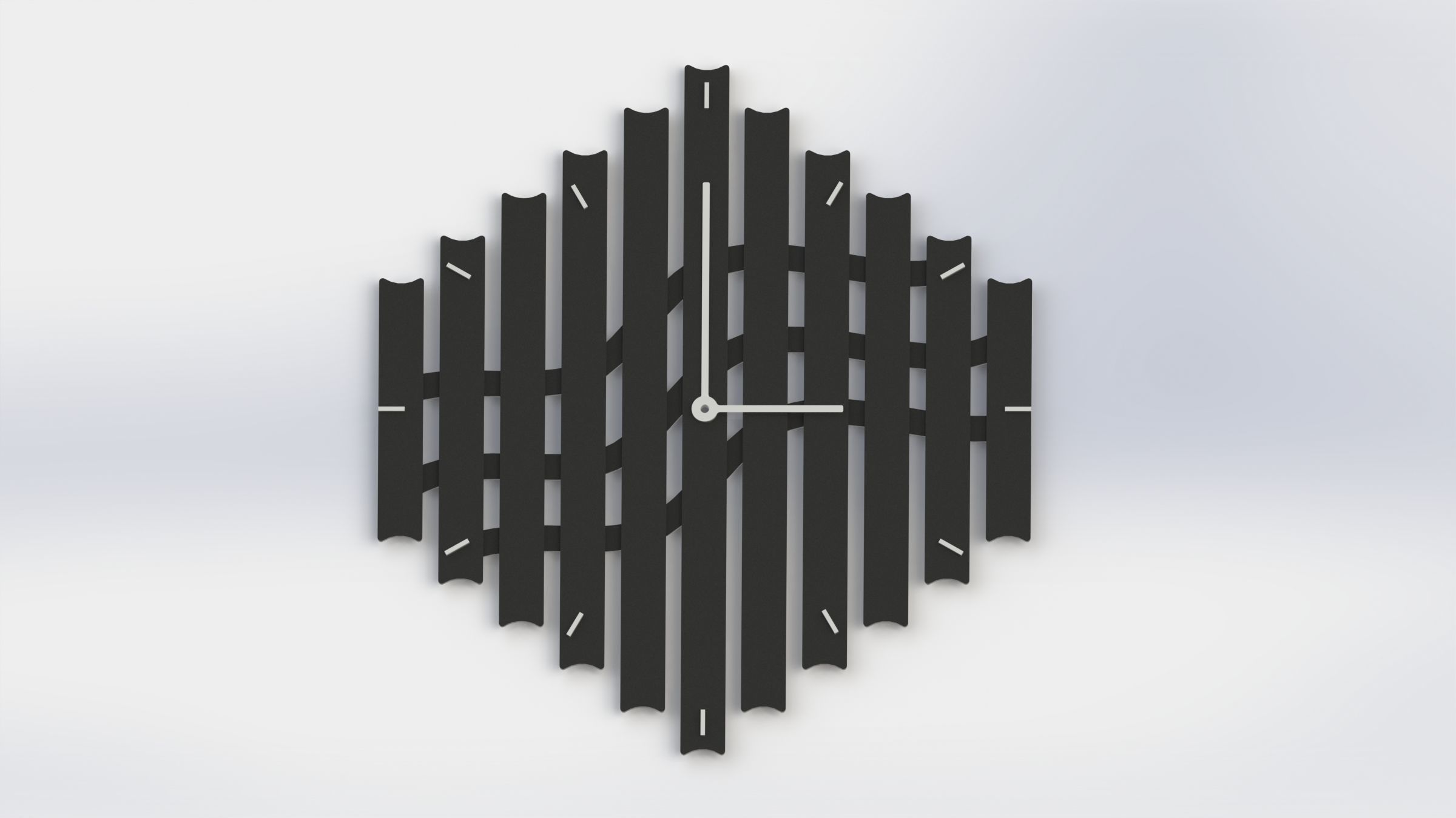 Minimalist 3D Print Ready Wall-Clock 3D model 3D printable | CGTrader