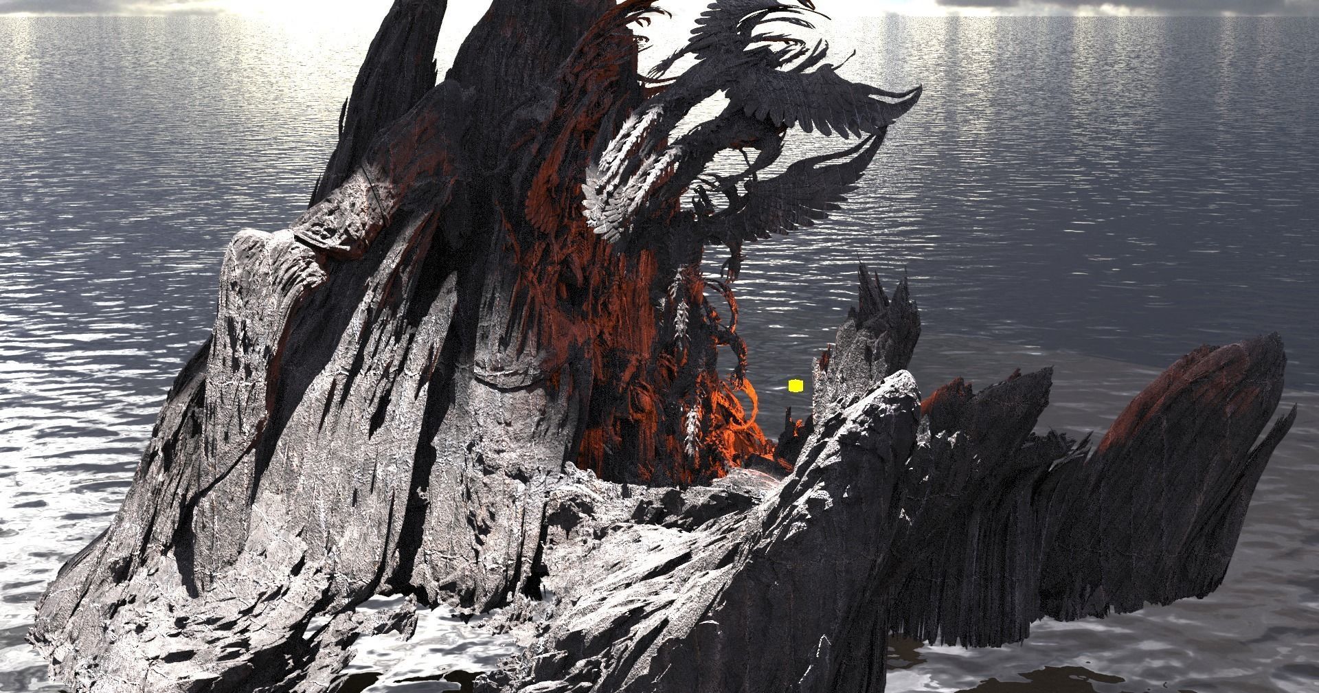 Dantes Phlegyas River Cliffs of rage 3D model | CGTrader