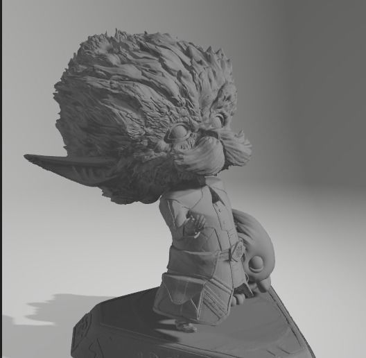 Heimerdinger League of Legends and Poro from Arcane model 3D model 3D ...