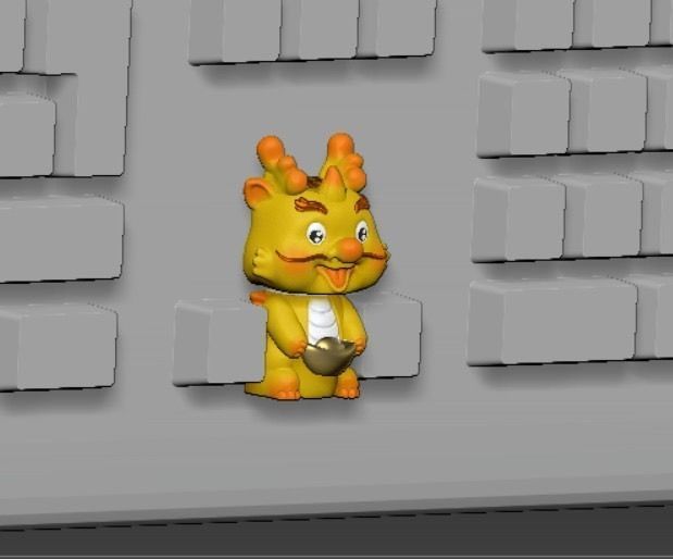 Dragon cute keycap 3D model 3D printable | CGTrader
