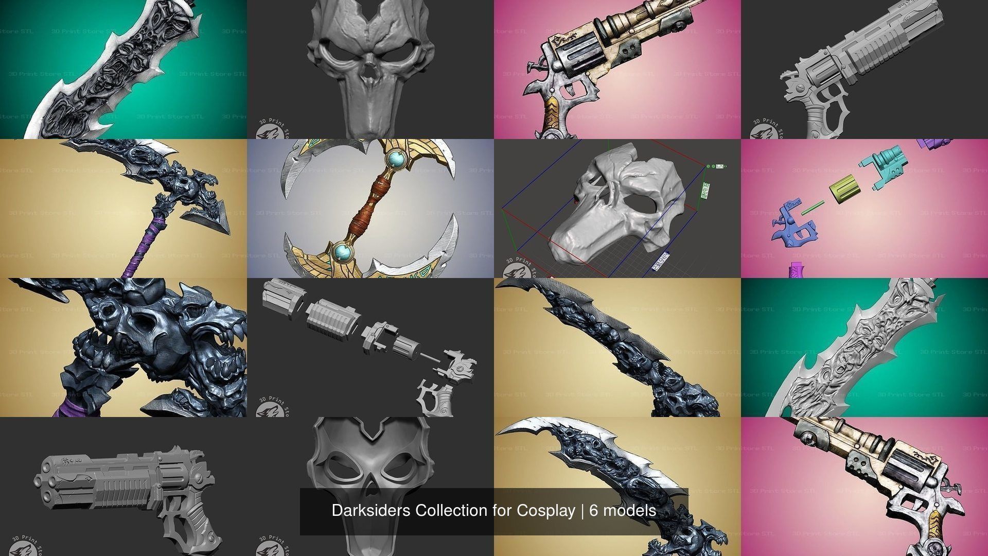 Darksiders Collection for Cosplay 3D printable | CGTrader