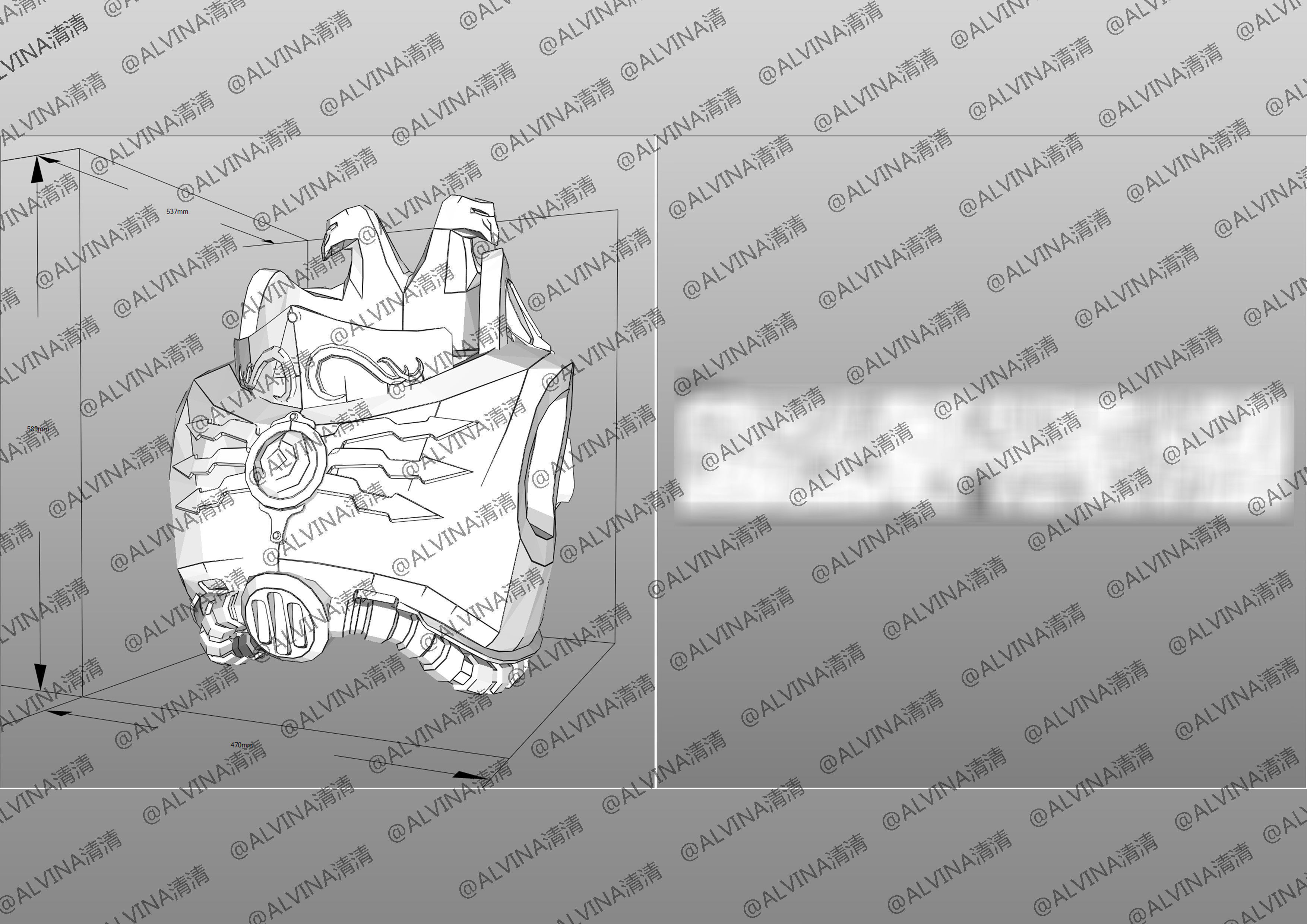 3D model Warhammer 40K Adeptus Custodes Armor - DIY Cosplay Pepakura ...