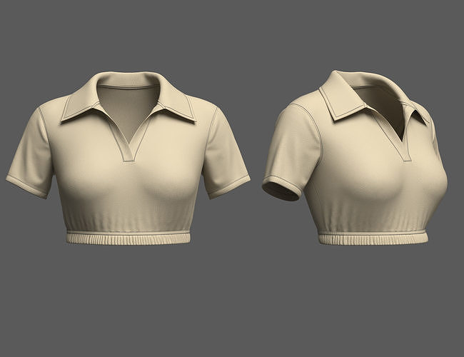 Crop Top 3d Model 3D model | CGTrader