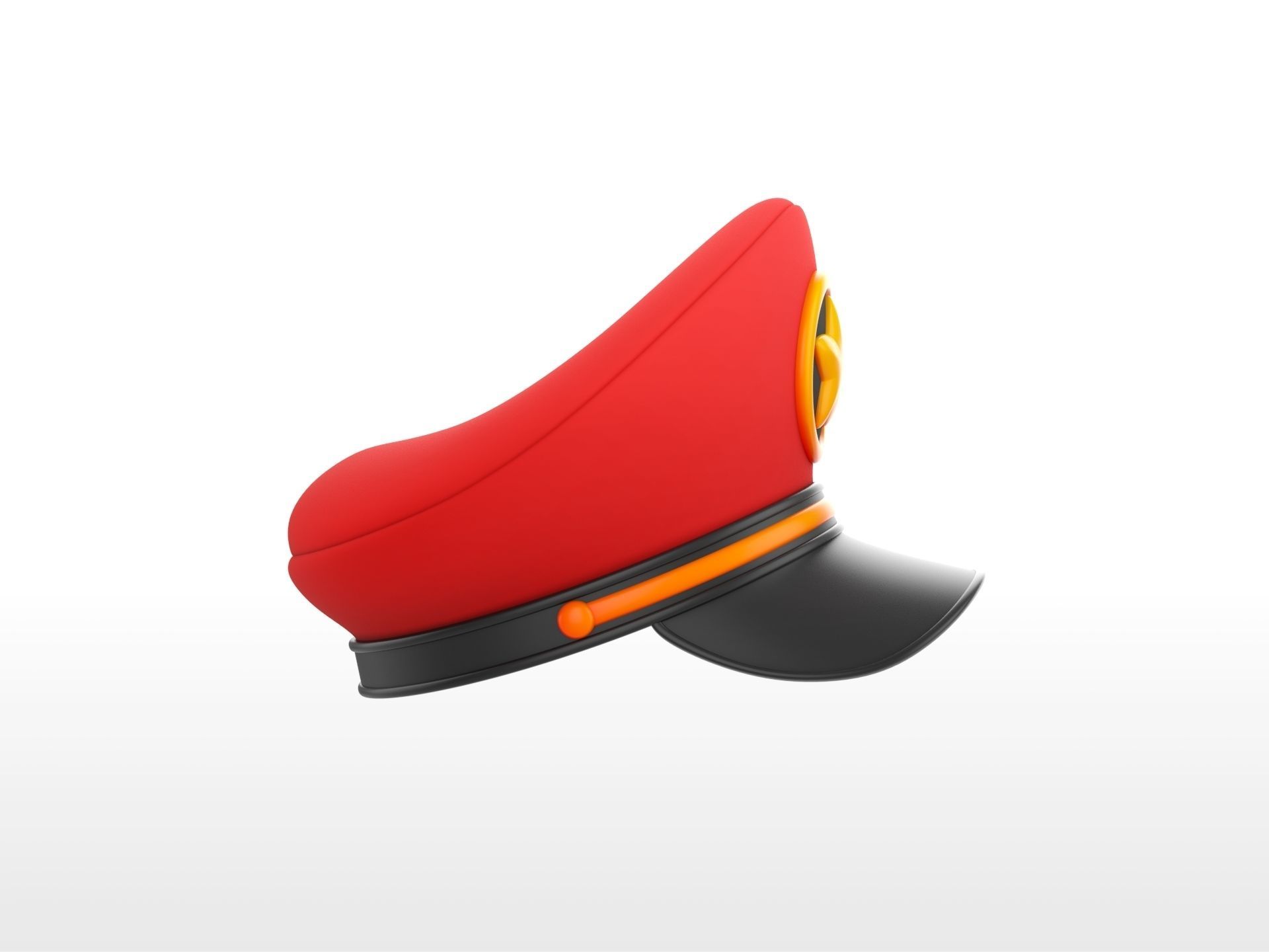 Hat033 Star Officer Hat 3D model | CGTrader