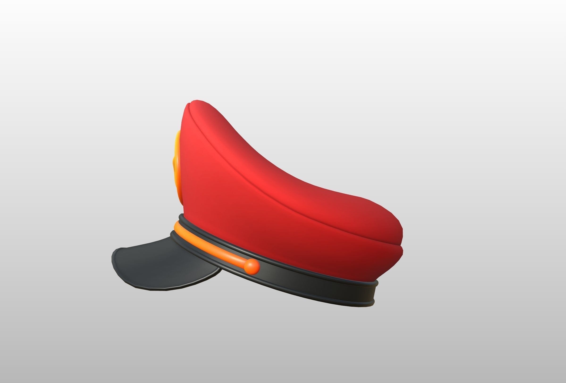 Hat033 Star Officer Hat 3D model | CGTrader
