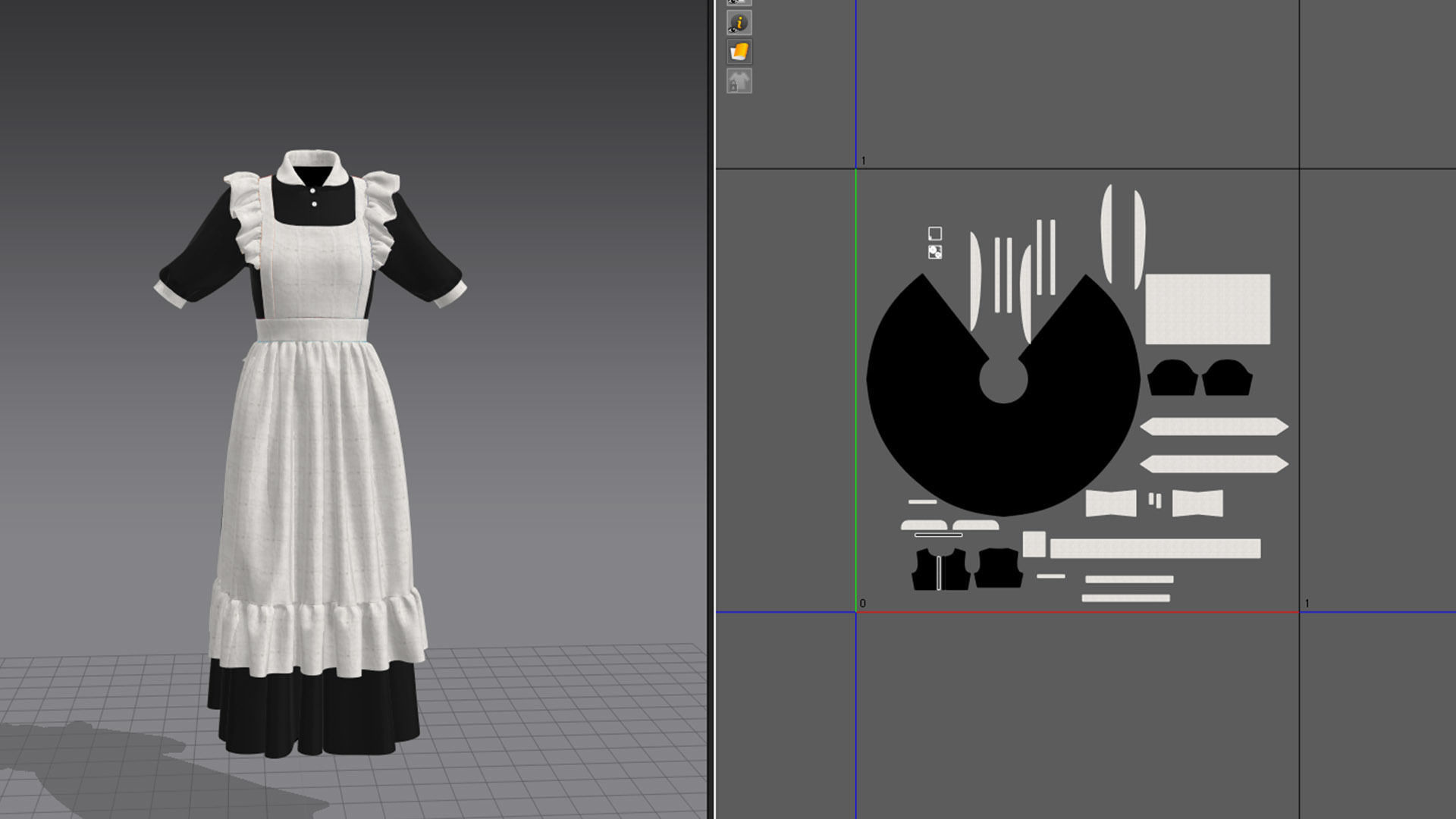 3 Maid outfits vol01 3D model | CGTrader