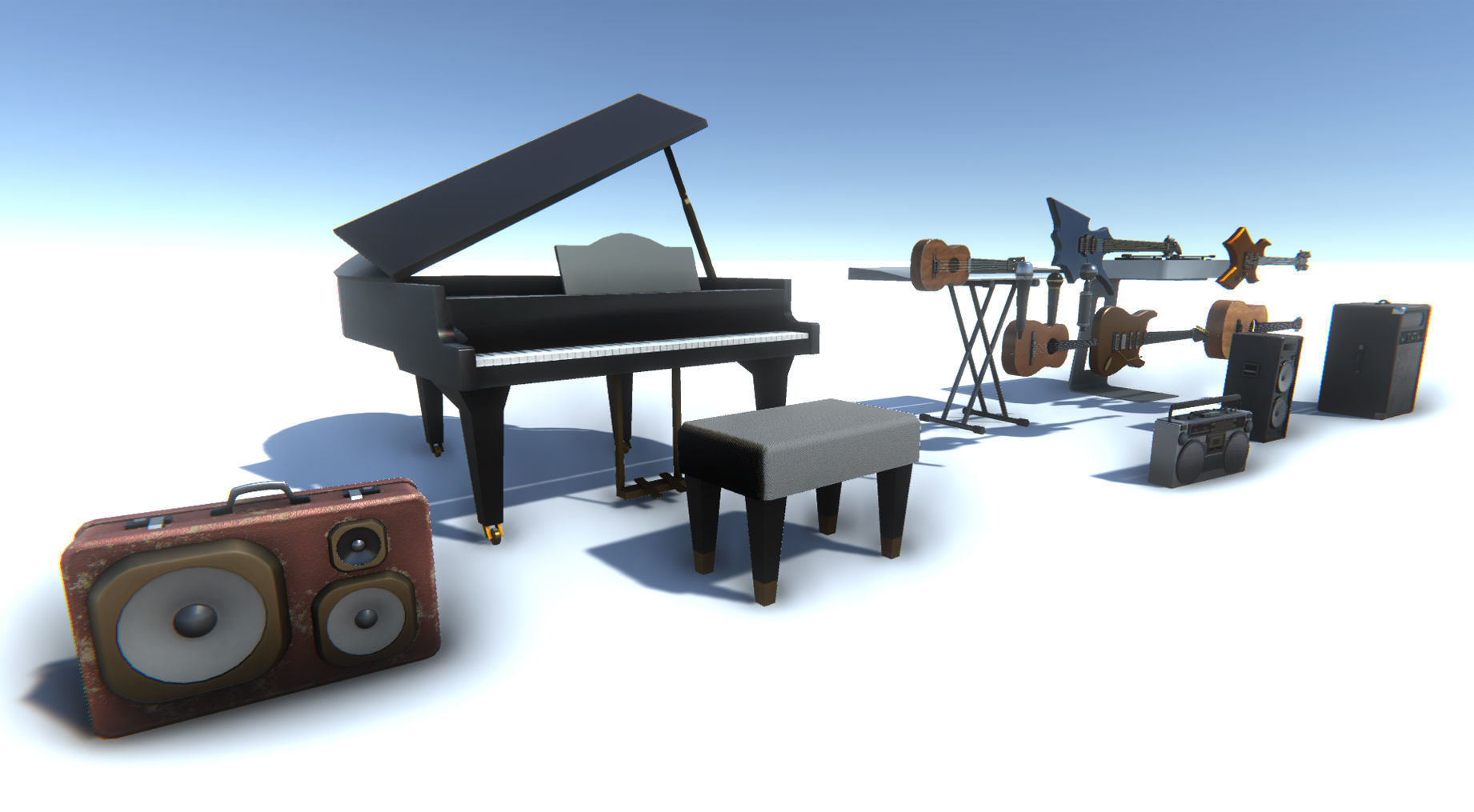 3D model Instrument Set VR / AR / low-poly | CGTrader