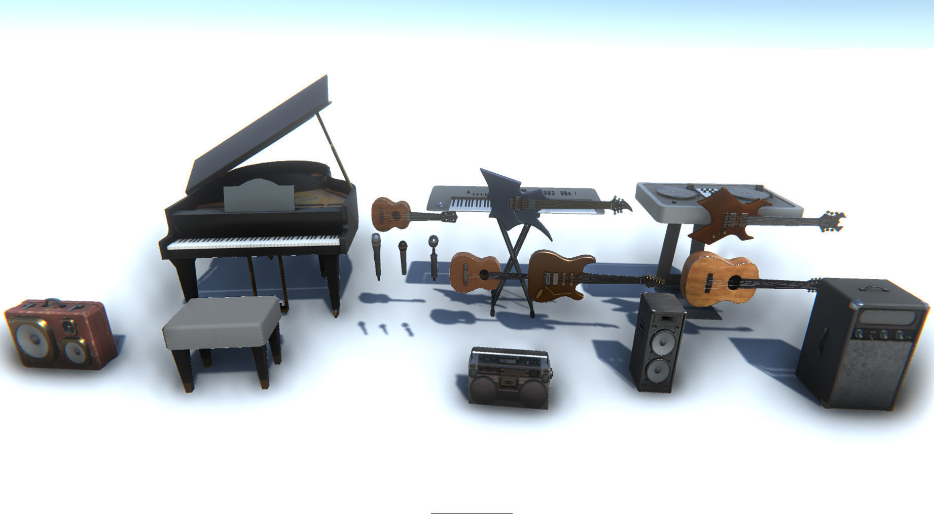 3D model Instrument Set VR / AR / low-poly | CGTrader