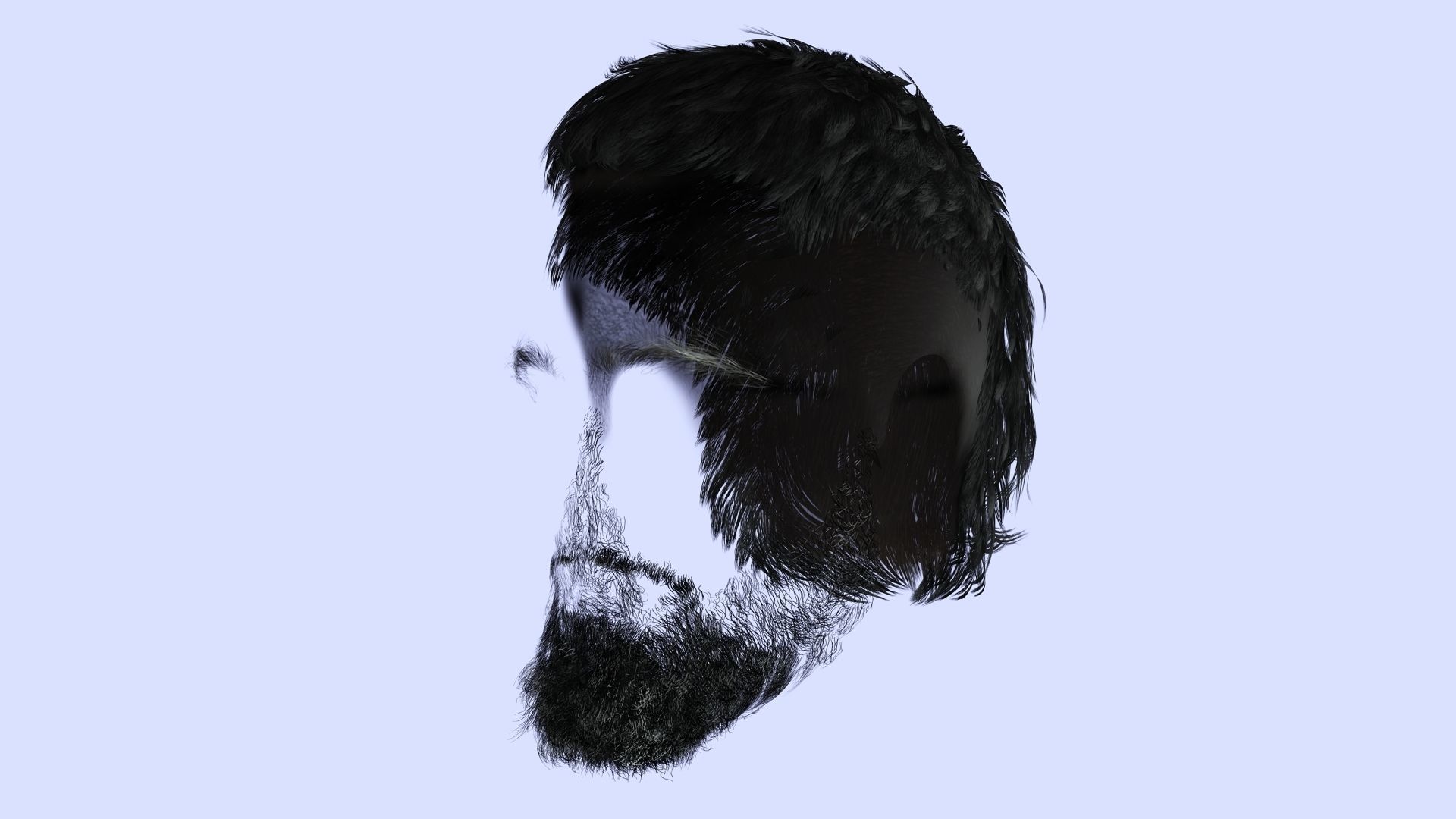 3D model Realistic Mullet Male hair VR / AR / low-poly | CGTrader