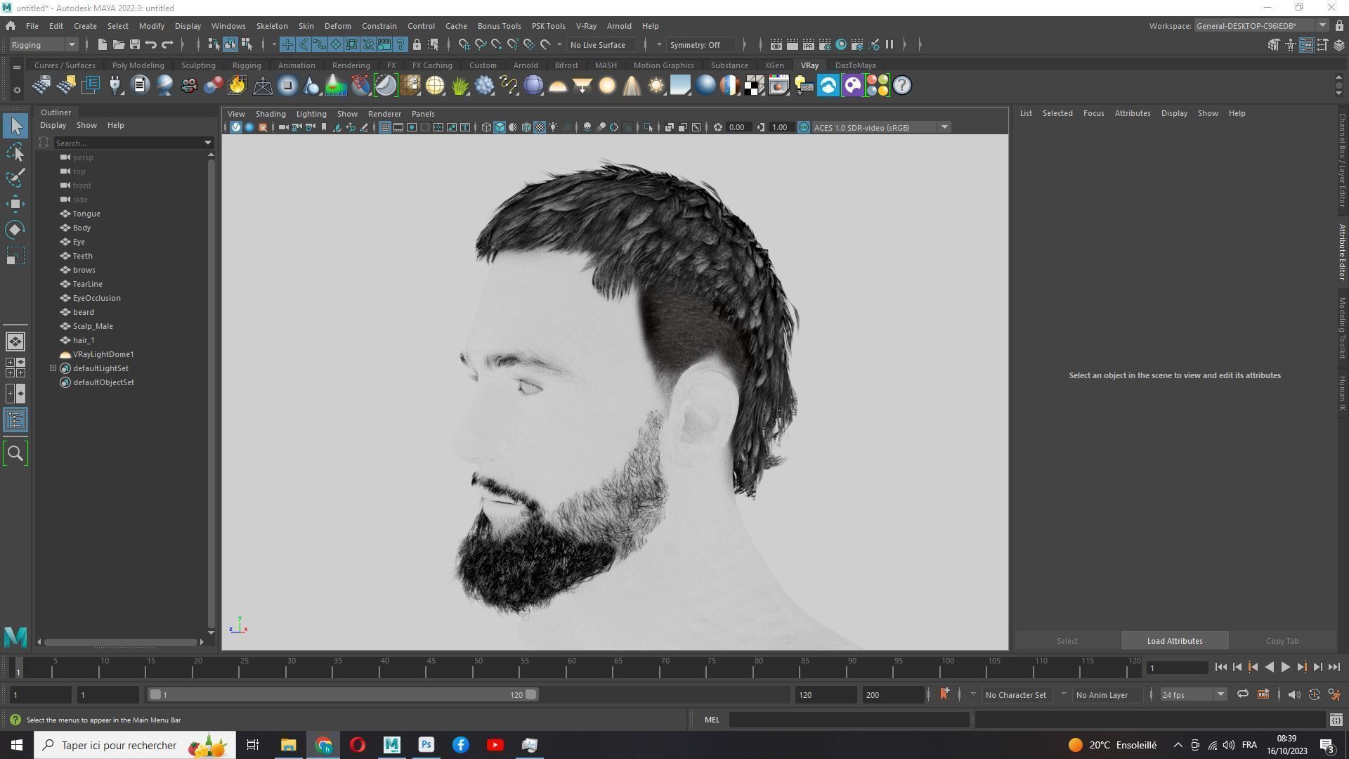 3D model Realistic Mullet Male hair VR / AR / low-poly | CGTrader
