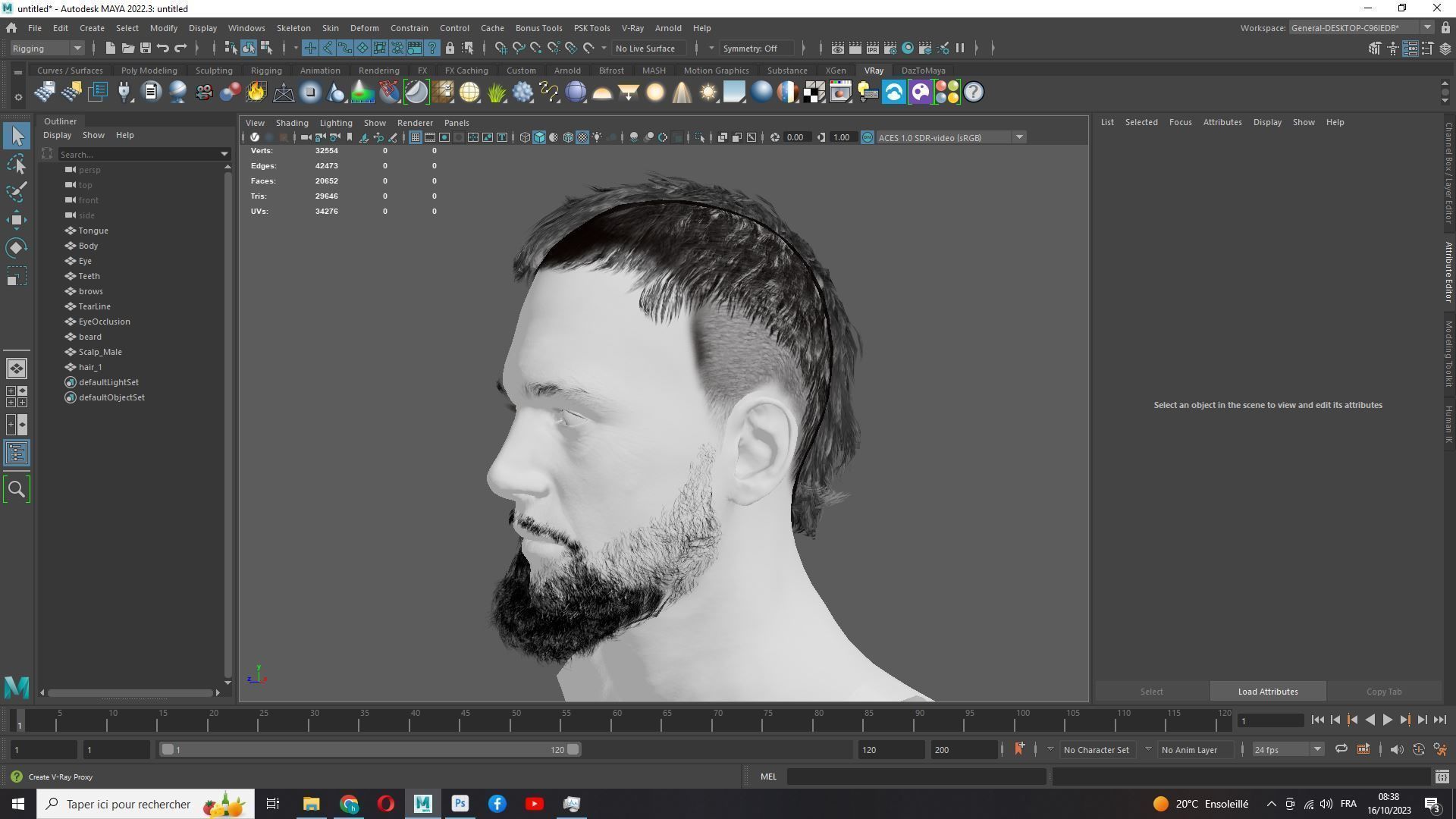 3D model Realistic Mullet Male hair VR / AR / low-poly | CGTrader