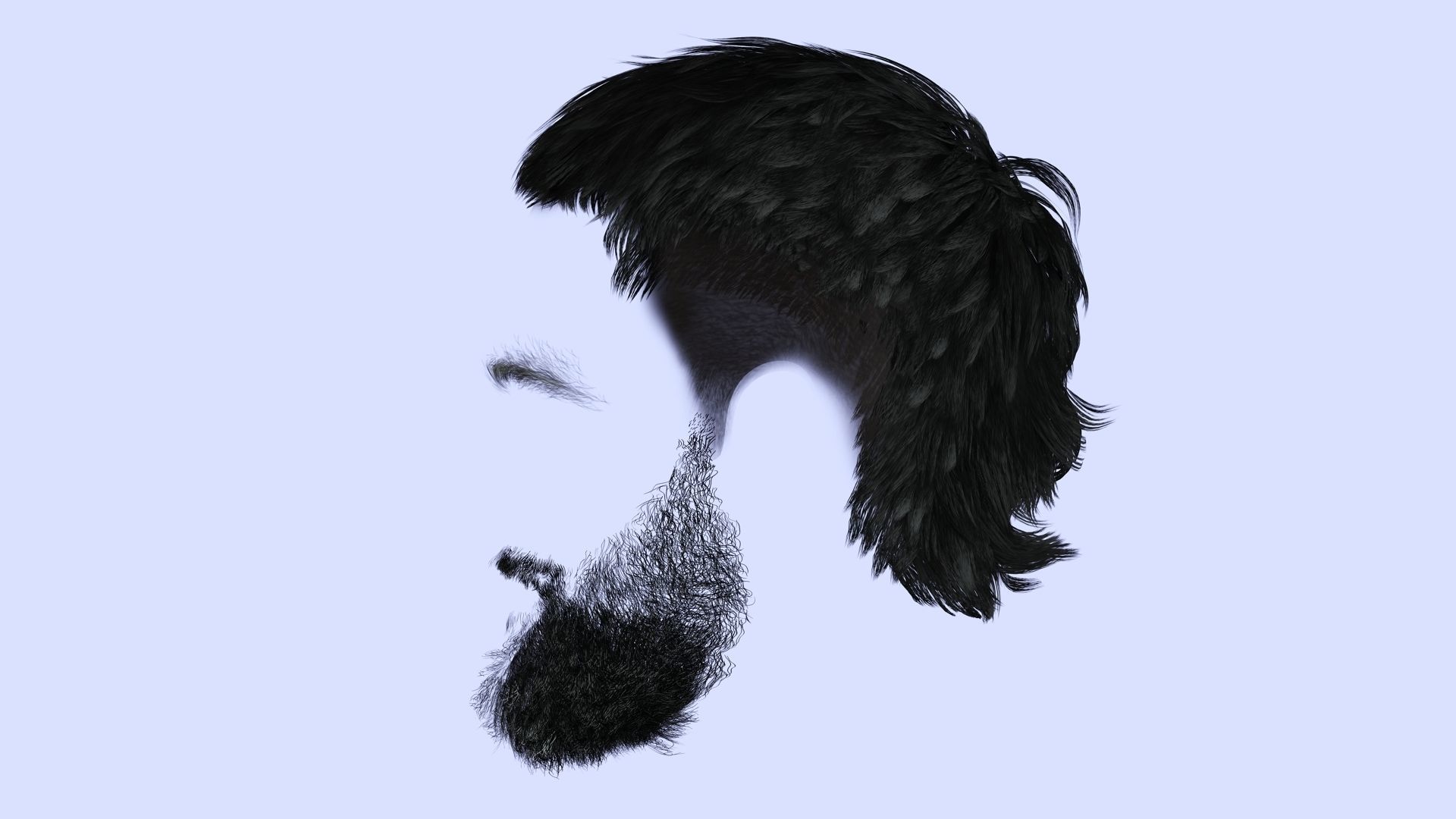 3D model Realistic Mullet Male hair VR / AR / low-poly | CGTrader