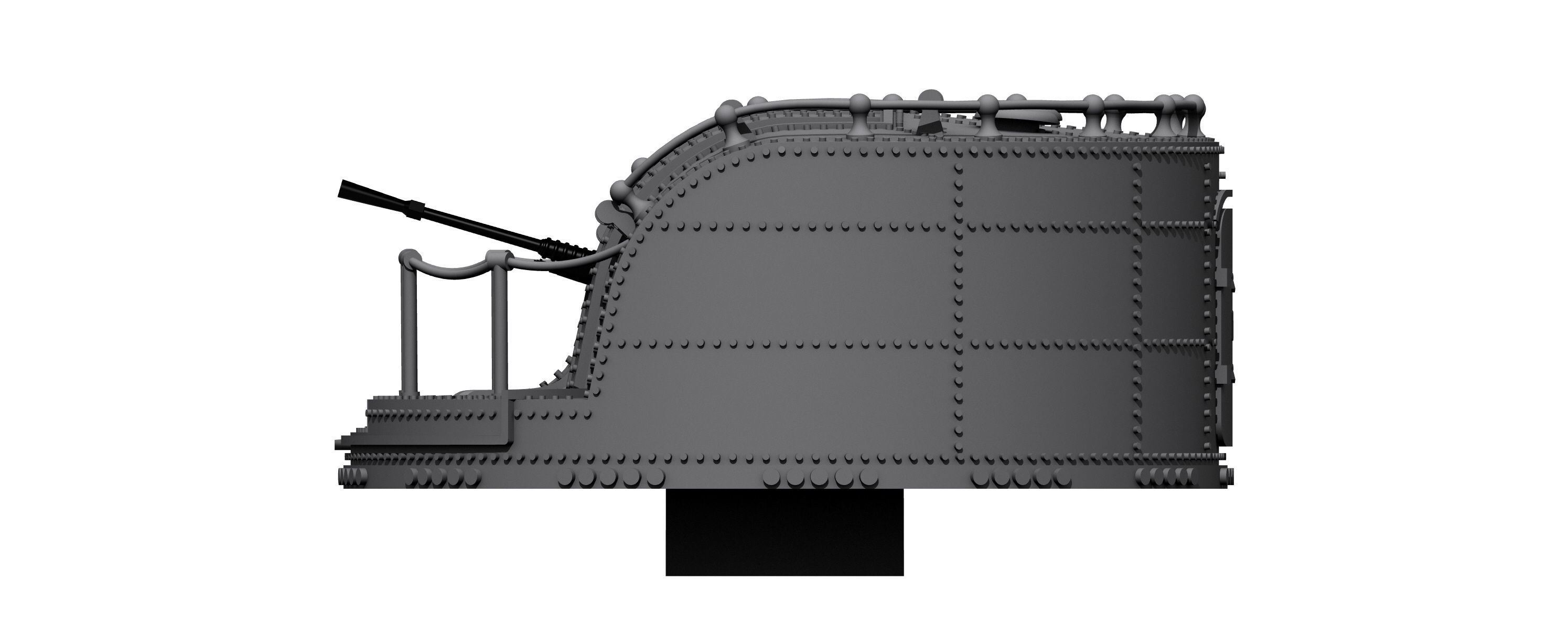 25mm MG towers 3D model 3D printable | CGTrader