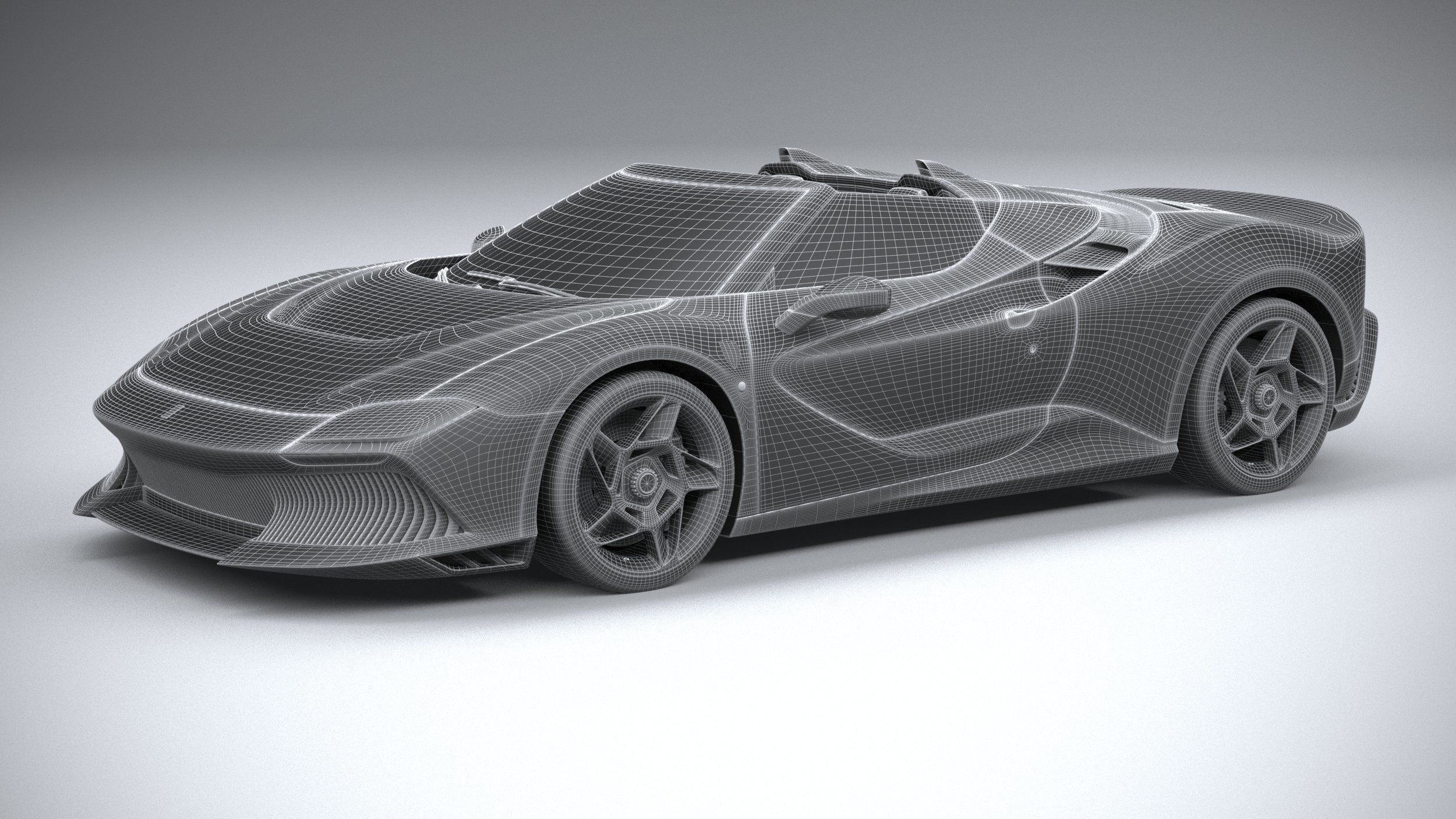 Ferrari SP-8 2024 3D model | CGTrader