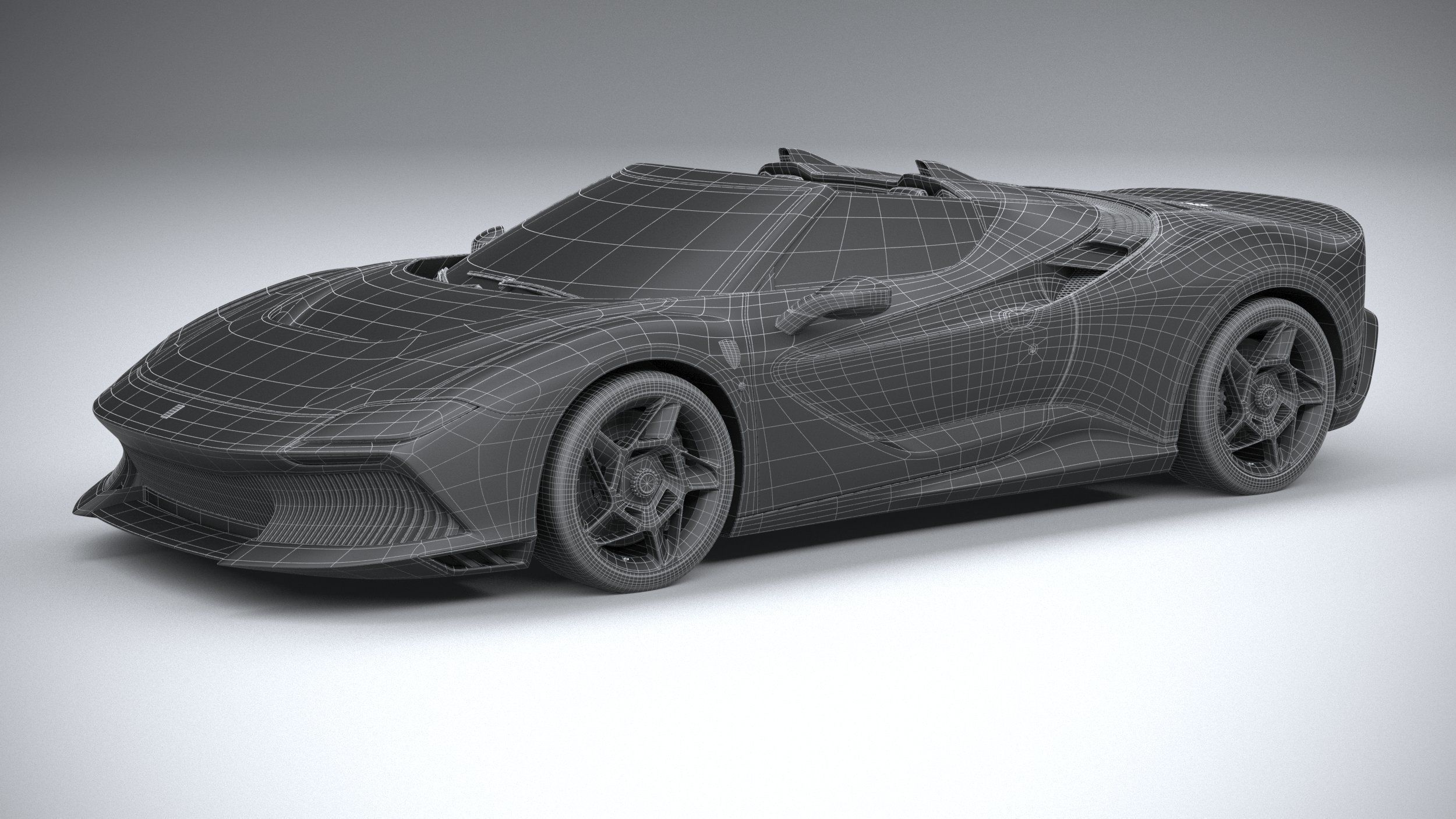 Ferrari SP-8 2024 3D model | CGTrader