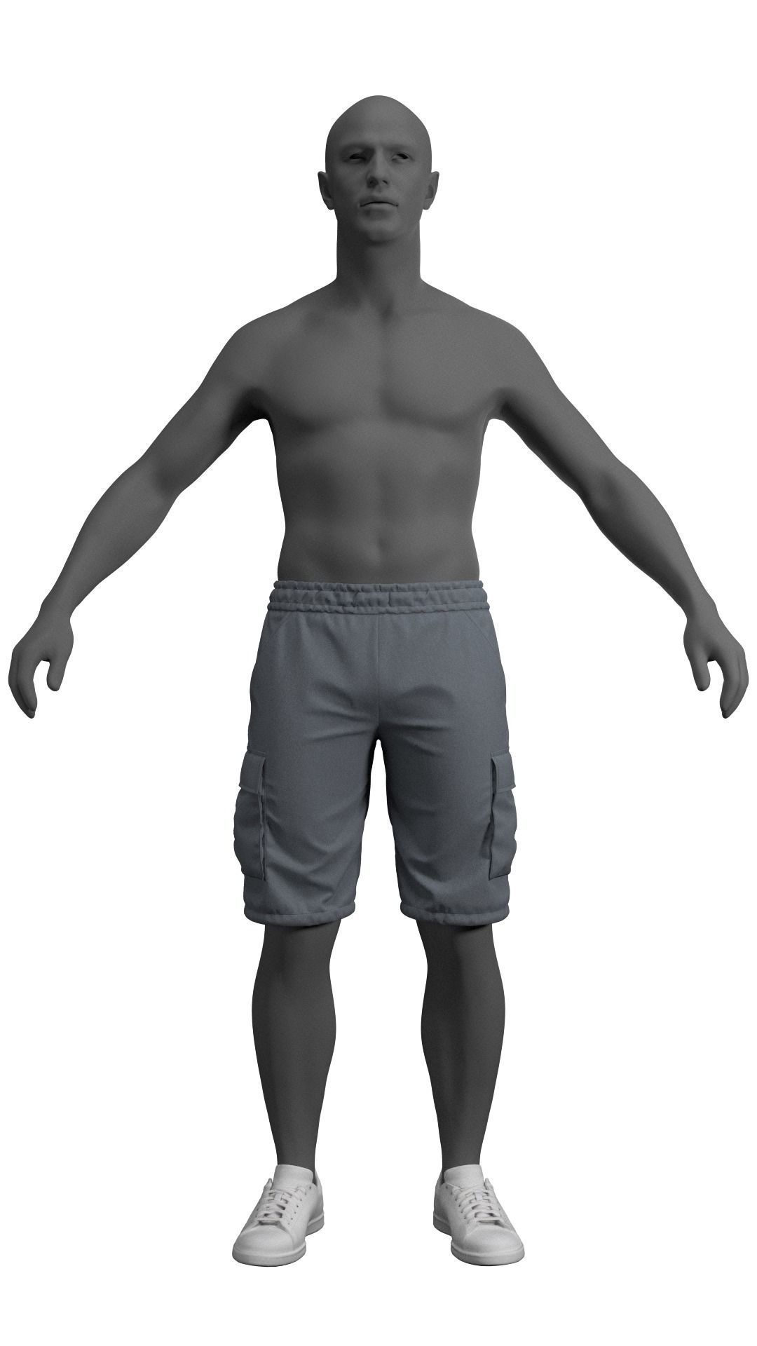 Male Sport Shorts - Marvelous Designer 3D model | CGTrader