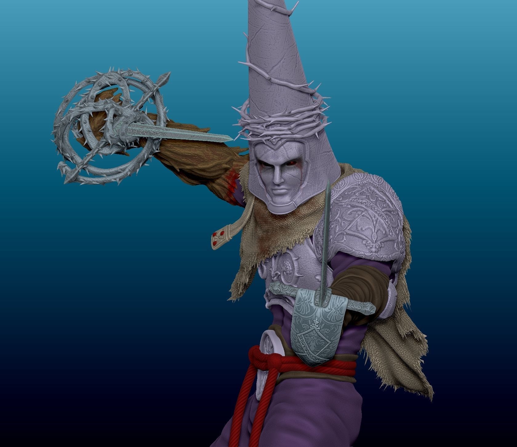 Penitent one with Sarmiento and Centella from Blasphemous 2 3D model 3D ...