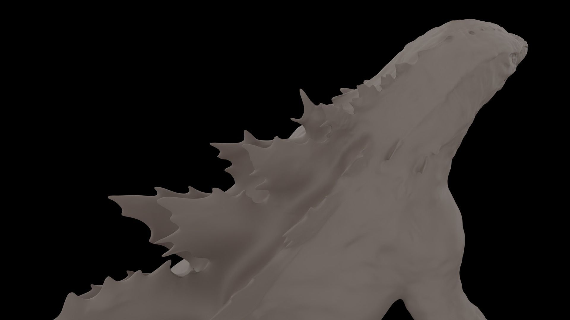 Godzilla print 3D model 3D printable | CGTrader