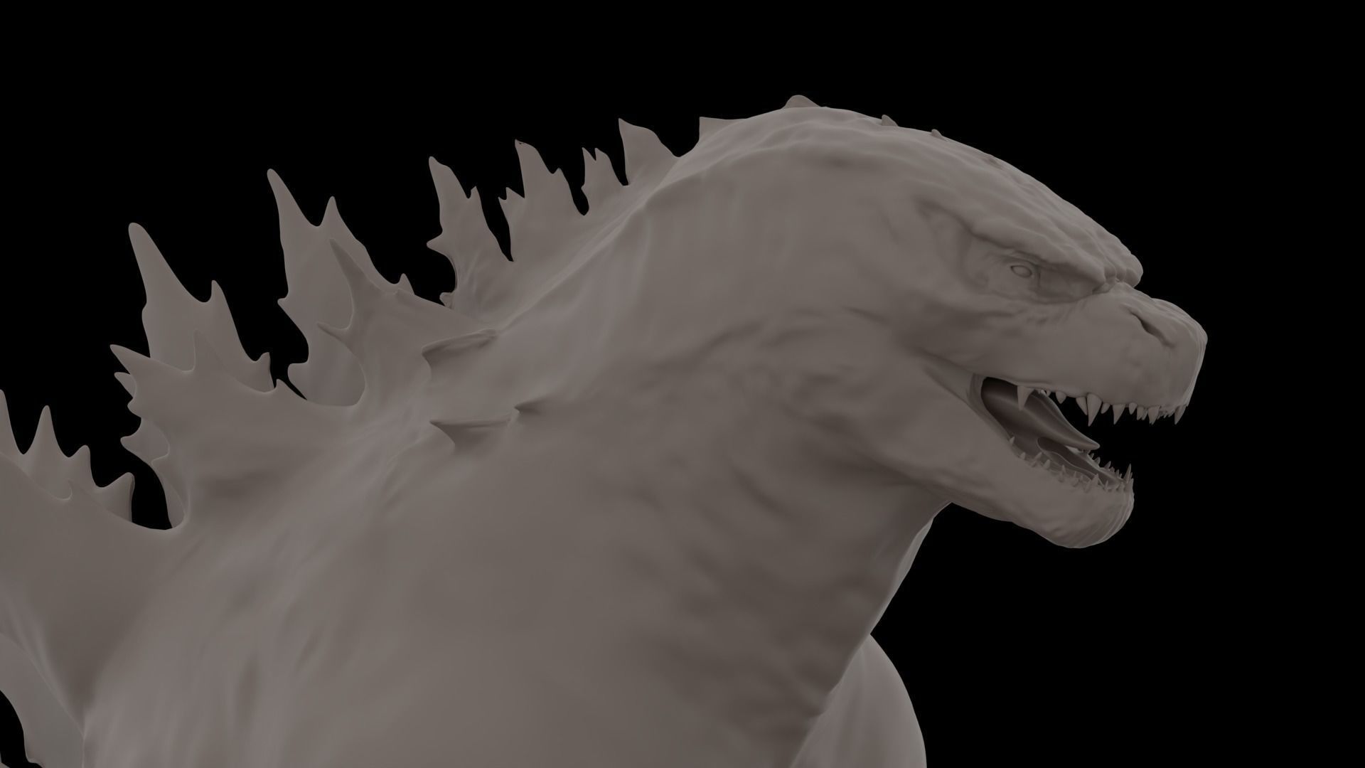 Godzilla print 3D model 3D printable | CGTrader
