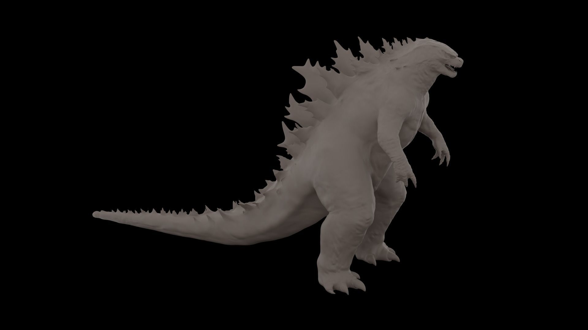 Godzilla print 3D model 3D printable | CGTrader