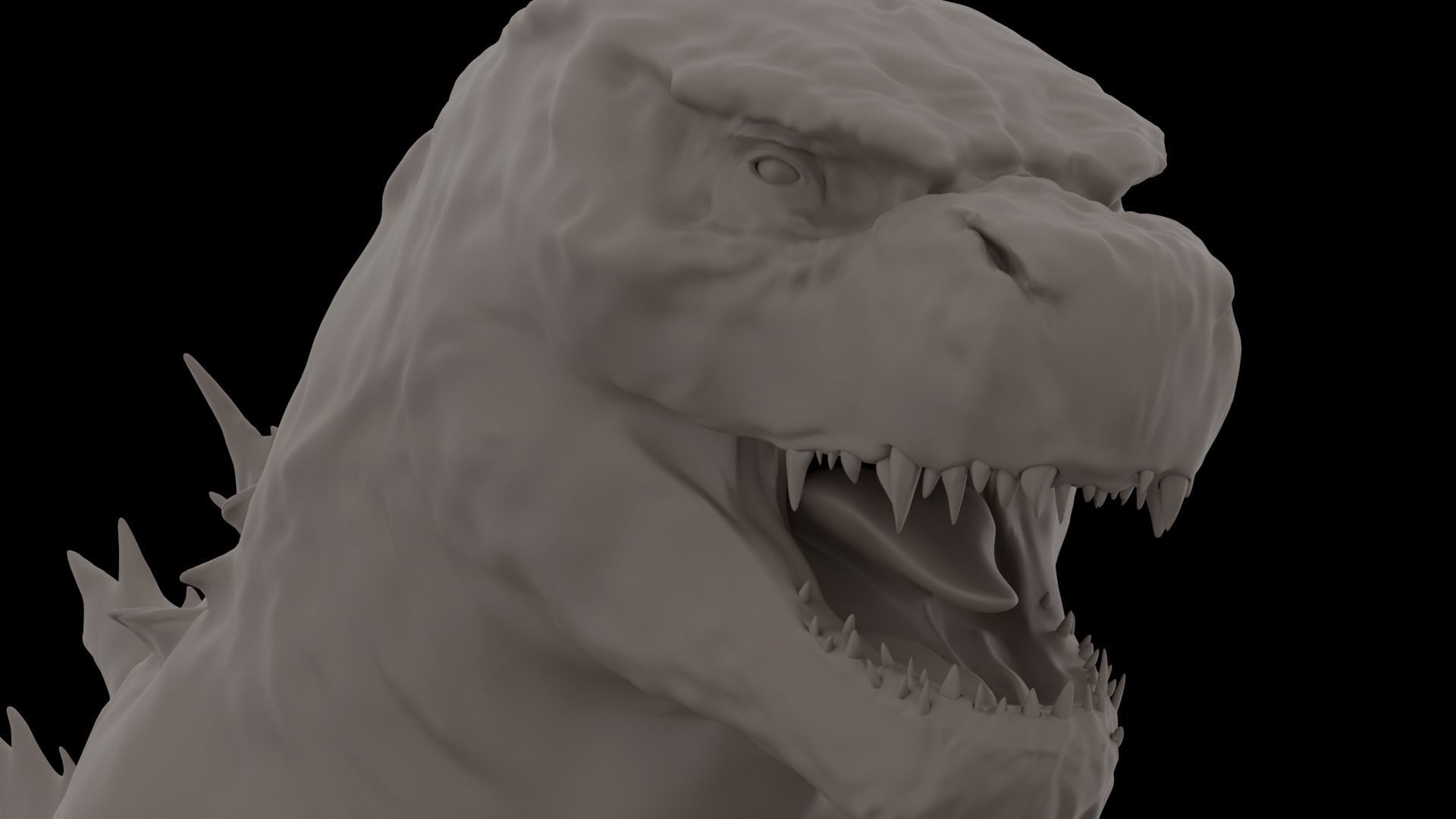 Godzilla print 3D model 3D printable | CGTrader
