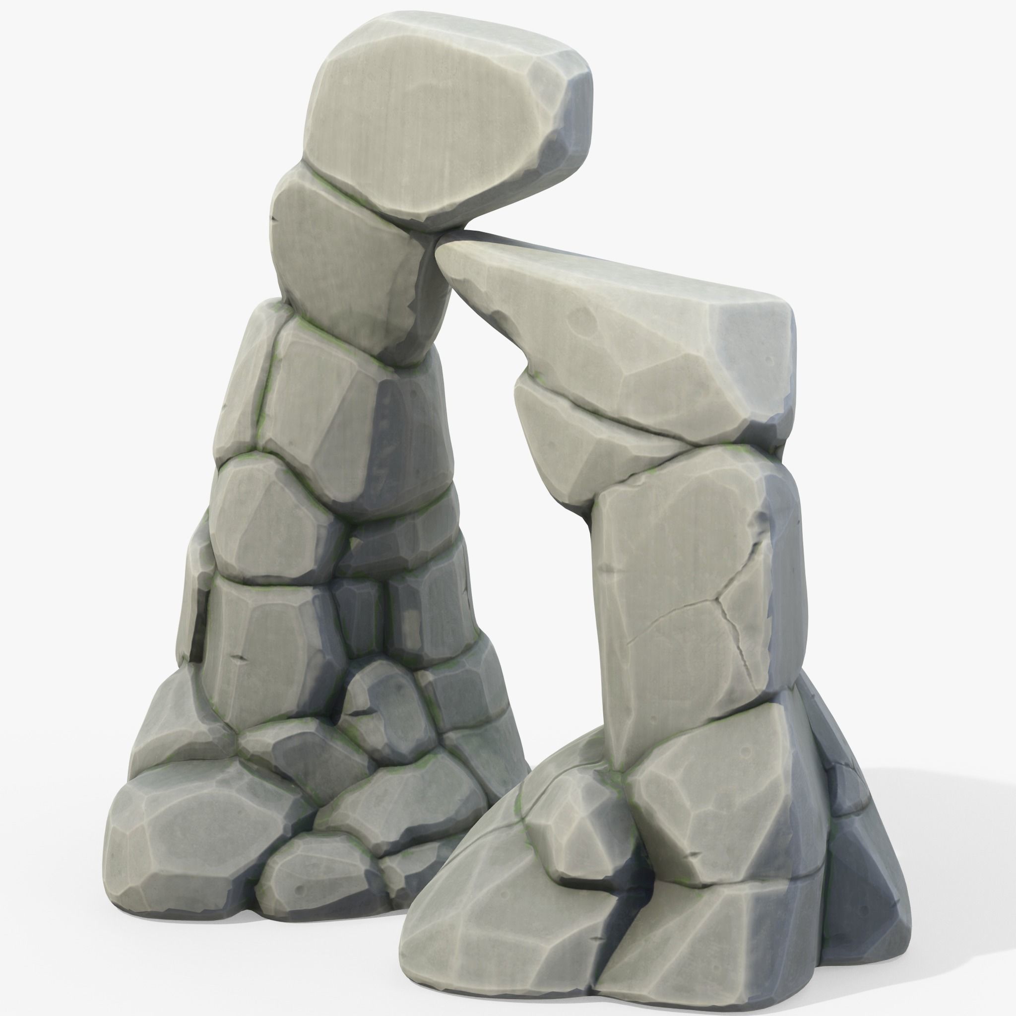 3D model Stylized Rock Cliff Stone Gate VR / AR / low-poly | CGTrader