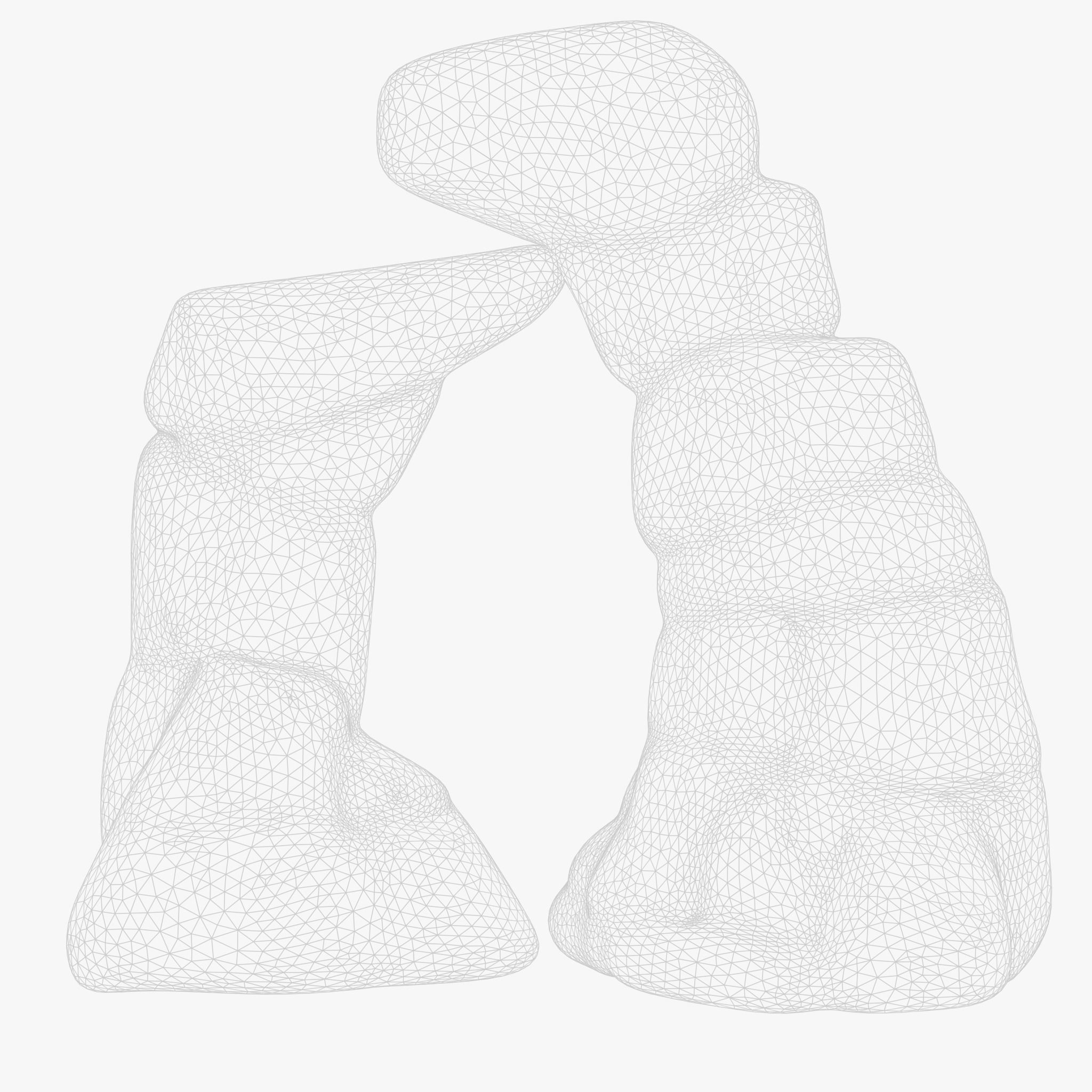 3D model Stylized Rock Cliff Stone Gate VR / AR / low-poly | CGTrader