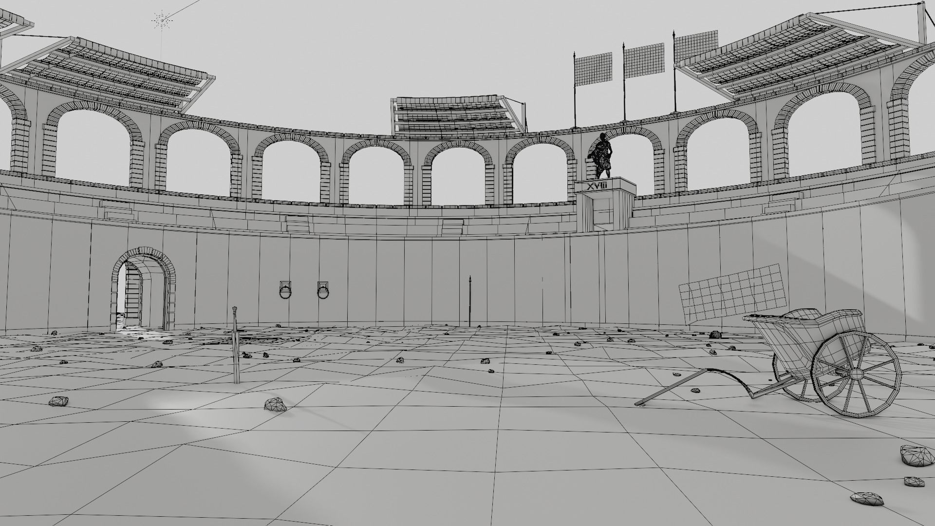 3D model Gladiator Arena VR / AR / low-poly | CGTrader