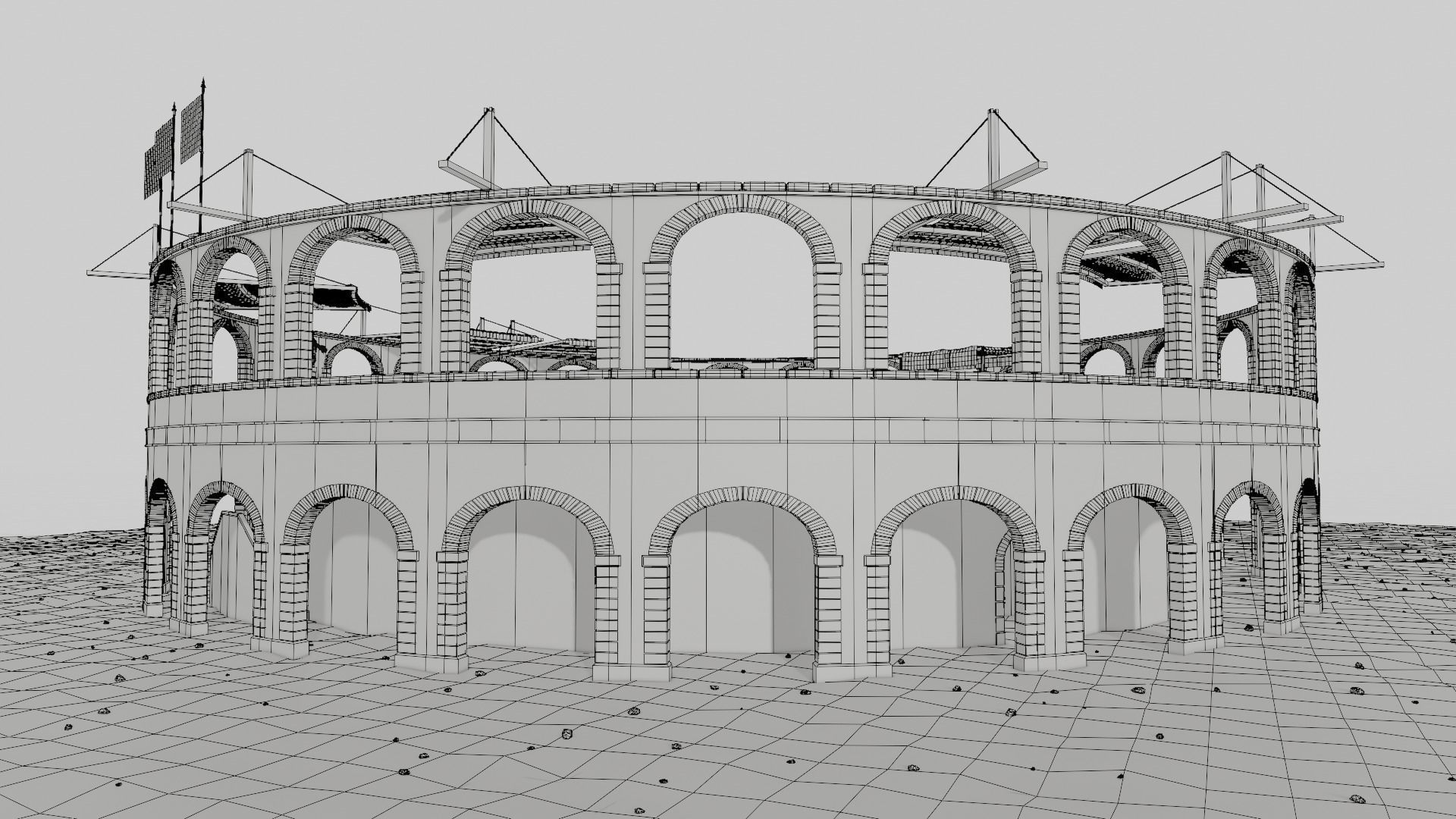 3D model Gladiator Arena VR / AR / low-poly | CGTrader