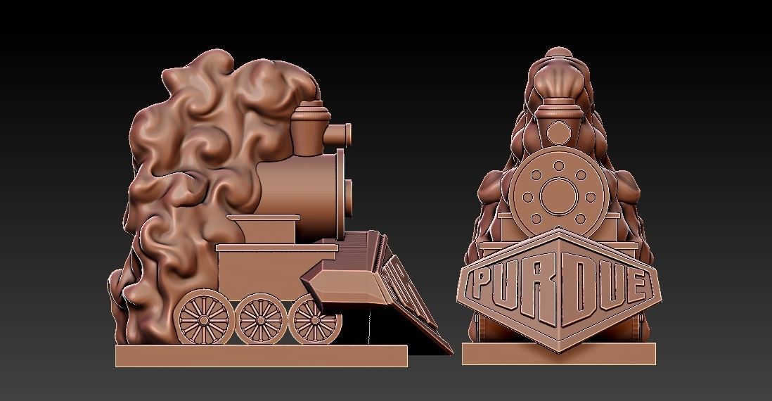 PURDUE BOILERMAKERS FOOTBALL MASCOT STATUE DESTOP - 3D PRINT 3D model ...