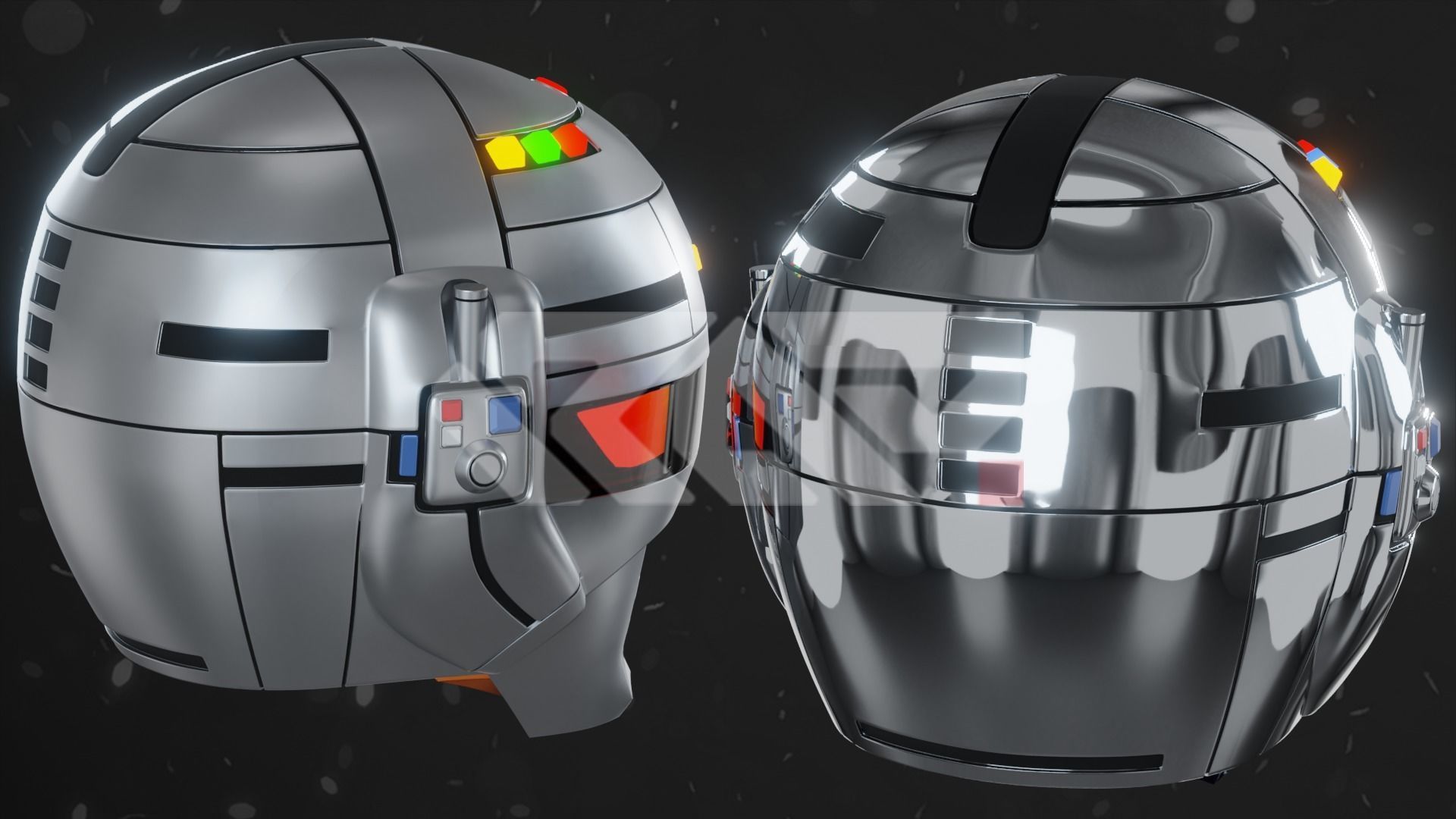 Space Sheriff GAVAN Helmet 3D model 3D printable | CGTrader