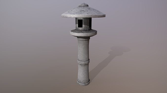 3D model Japanese Stone Lantern VR / AR / low-poly | CGTrader