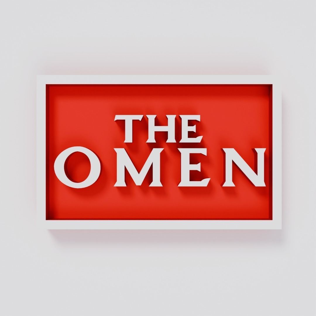 The Omen Plaque 3D model 3D printable | CGTrader