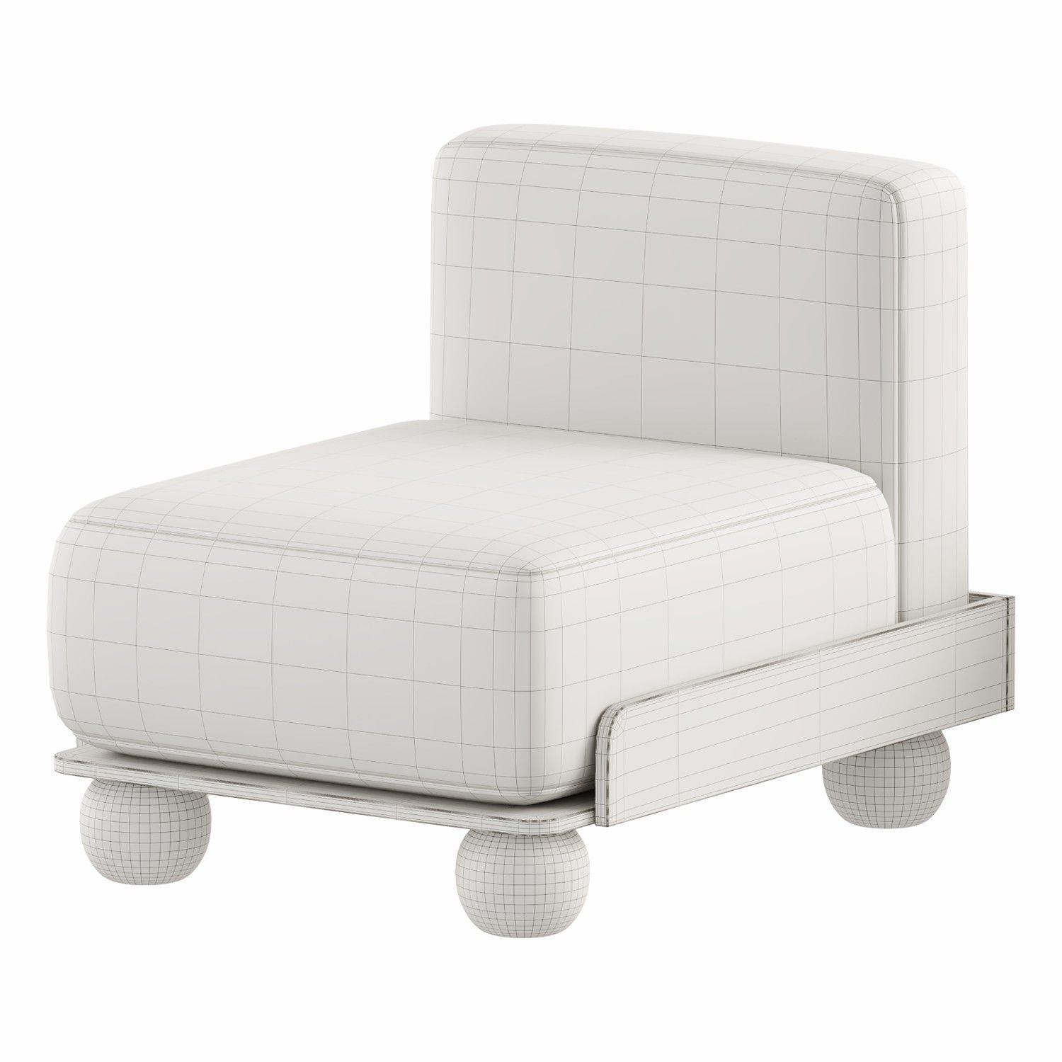 Cove Slipper Chair 3D model | CGTrader