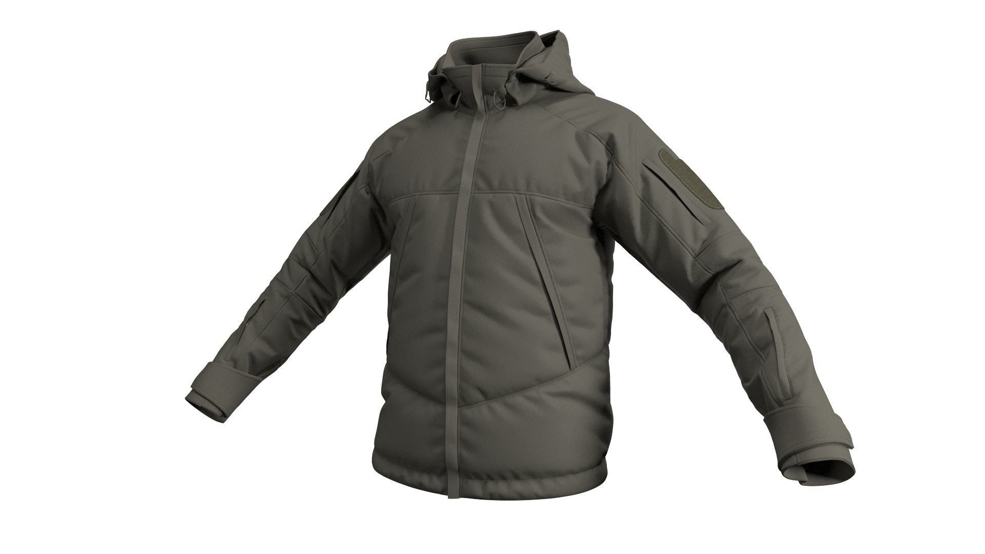 UF Pro Delta OL 4 Tactical Winter Jacket - Marvelous Designer 3D model ...