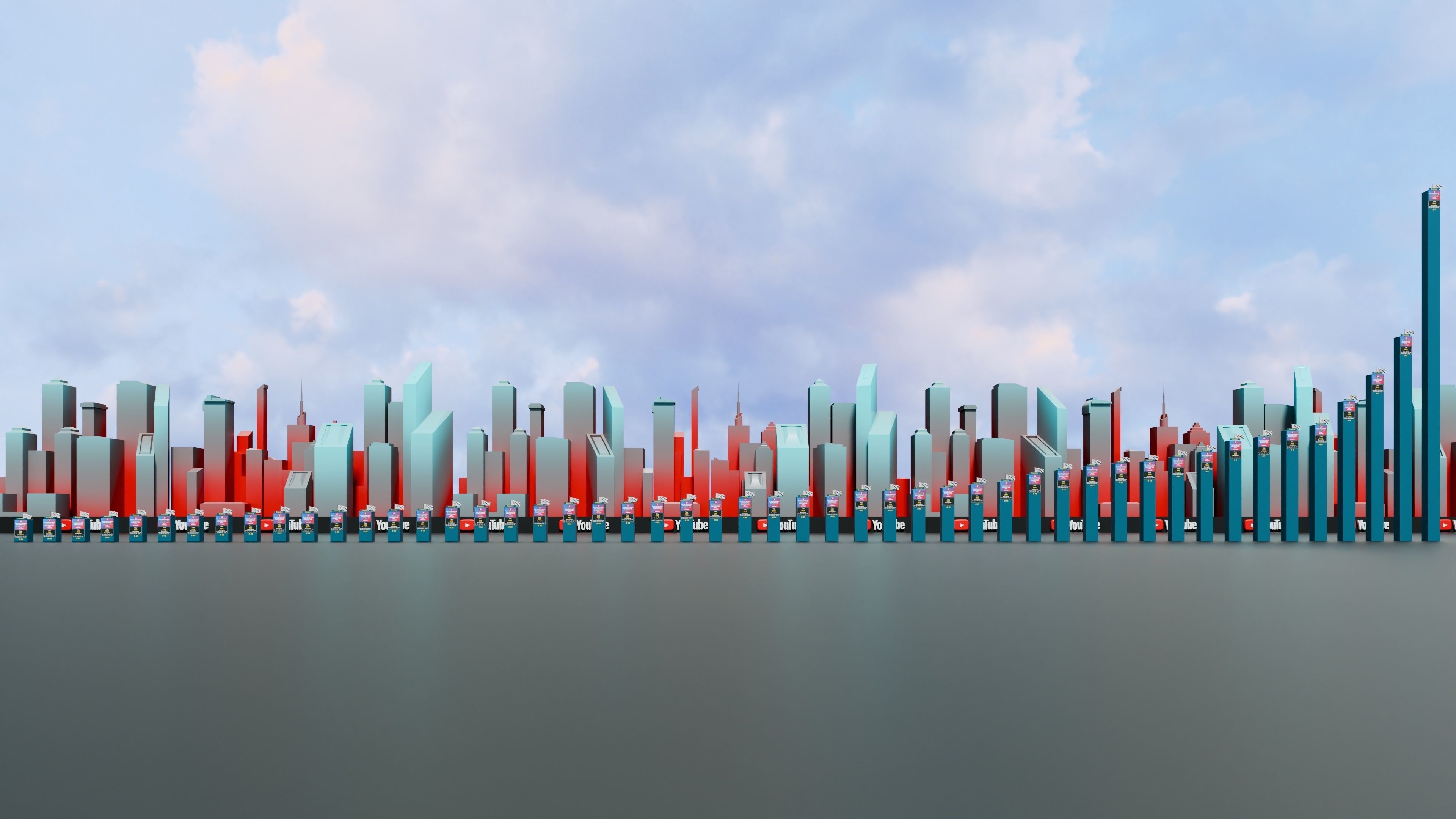 3D model 3d Comparison Video Template VR / AR / low-poly | CGTrader
