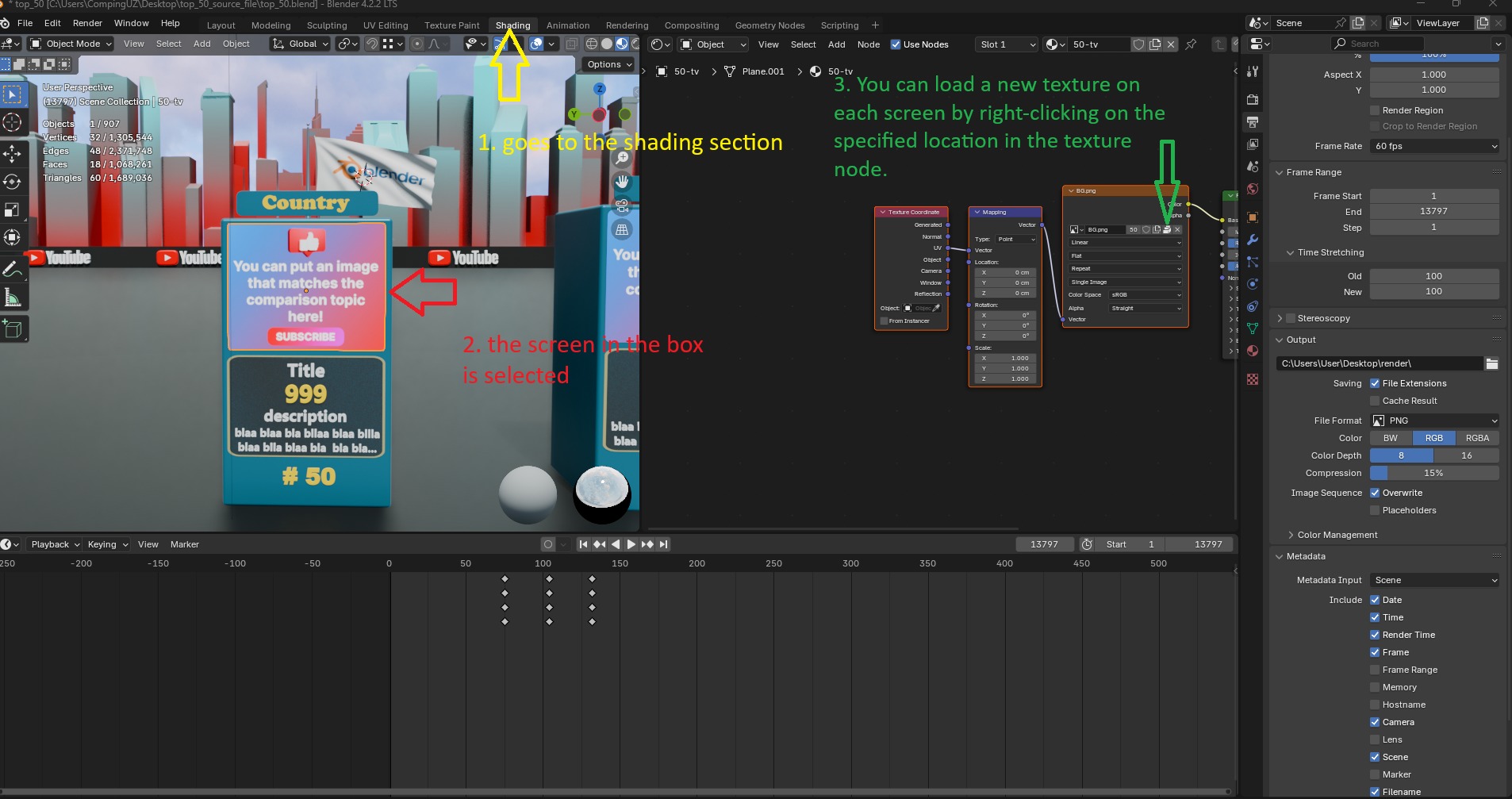 3D model 3d Comparison Video Template VR / AR / low-poly | CGTrader