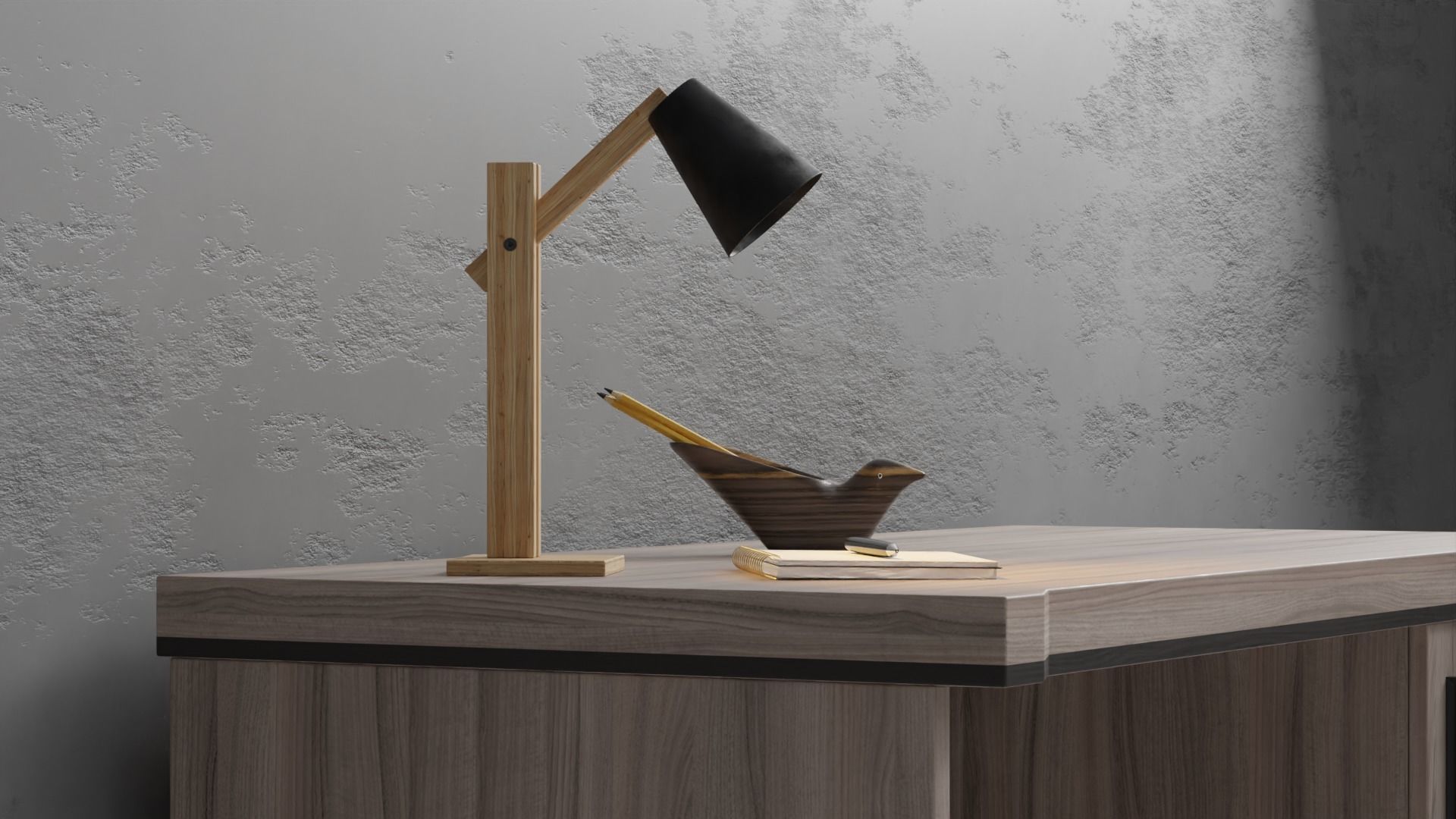 Modern Desk Lamp Design free 3D model | CGTrader