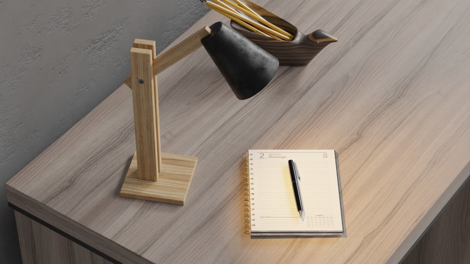 Modern Desk Lamp Design free 3D model | CGTrader