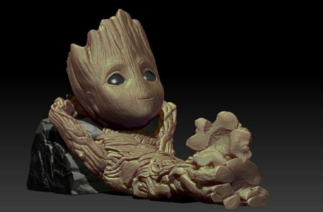 Baby Groot 3D Printing Innovation 3D model 3D printable | CGTrader