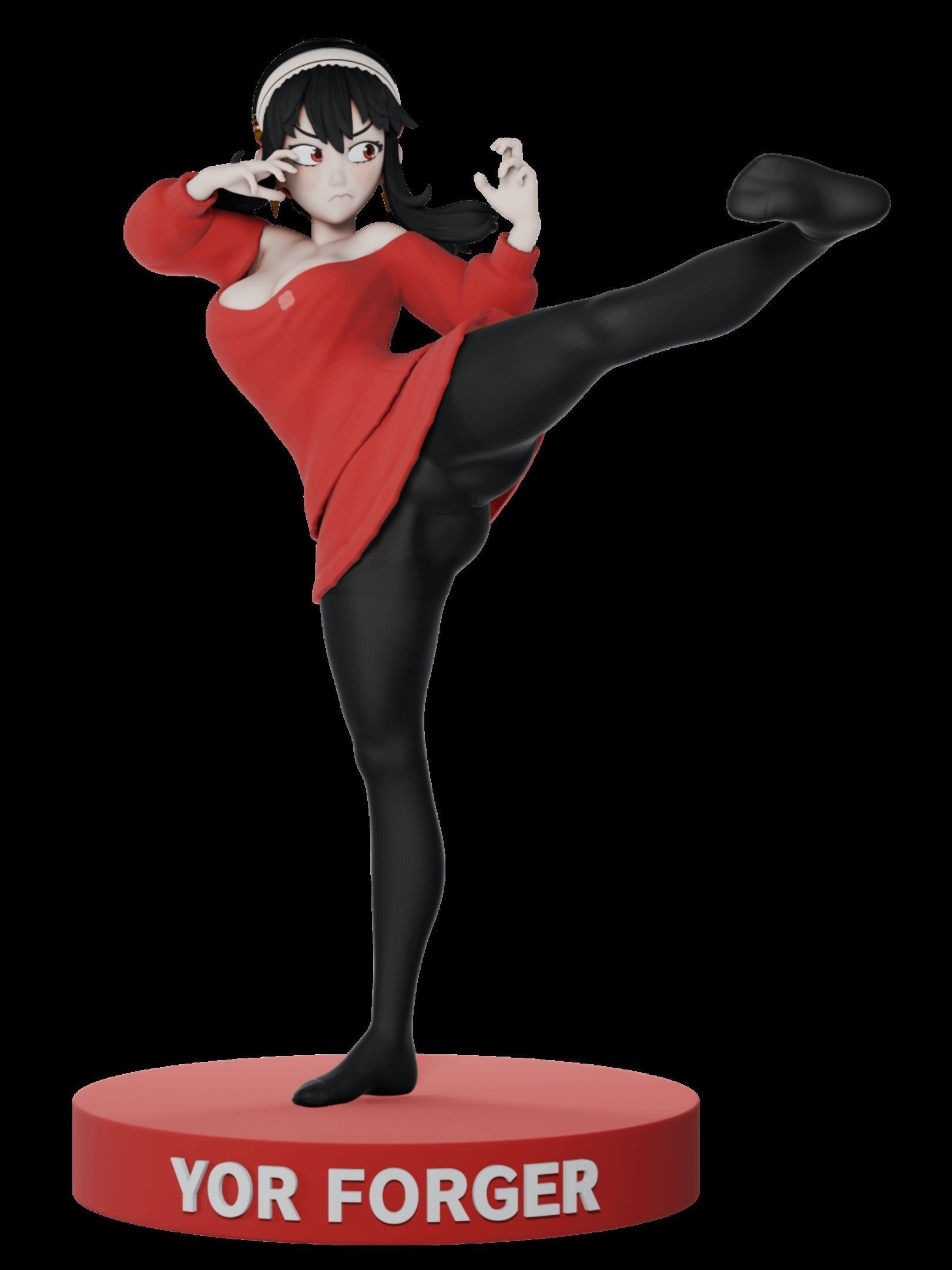 YOR FORGER - SPY X FAMILY ANIME FIGURE 3D model 3D printable | CGTrader