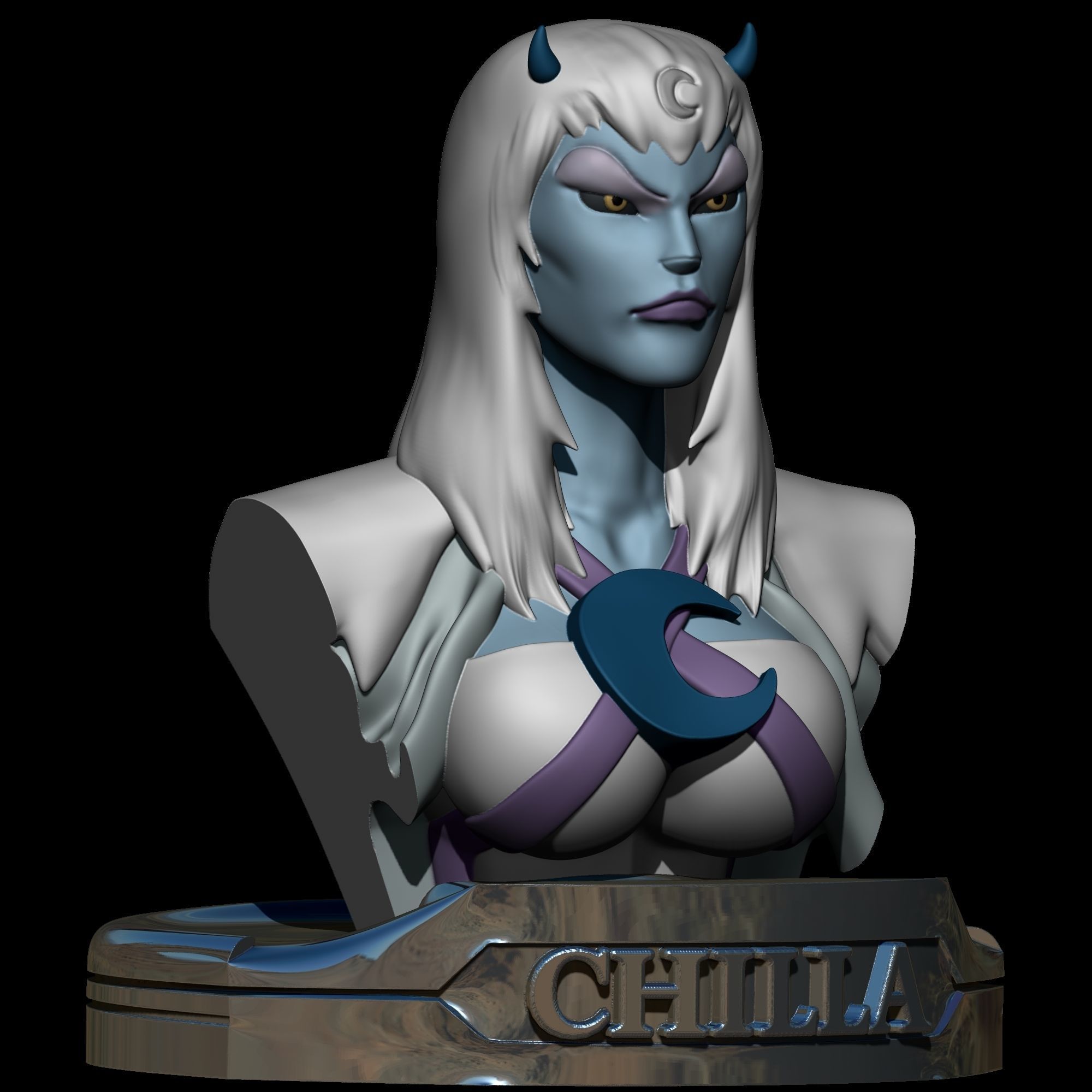 Chilla Bust Lunatacs Thundercats STL CG Pyro STL 3d printing 3D model 3D printable | CGTrader